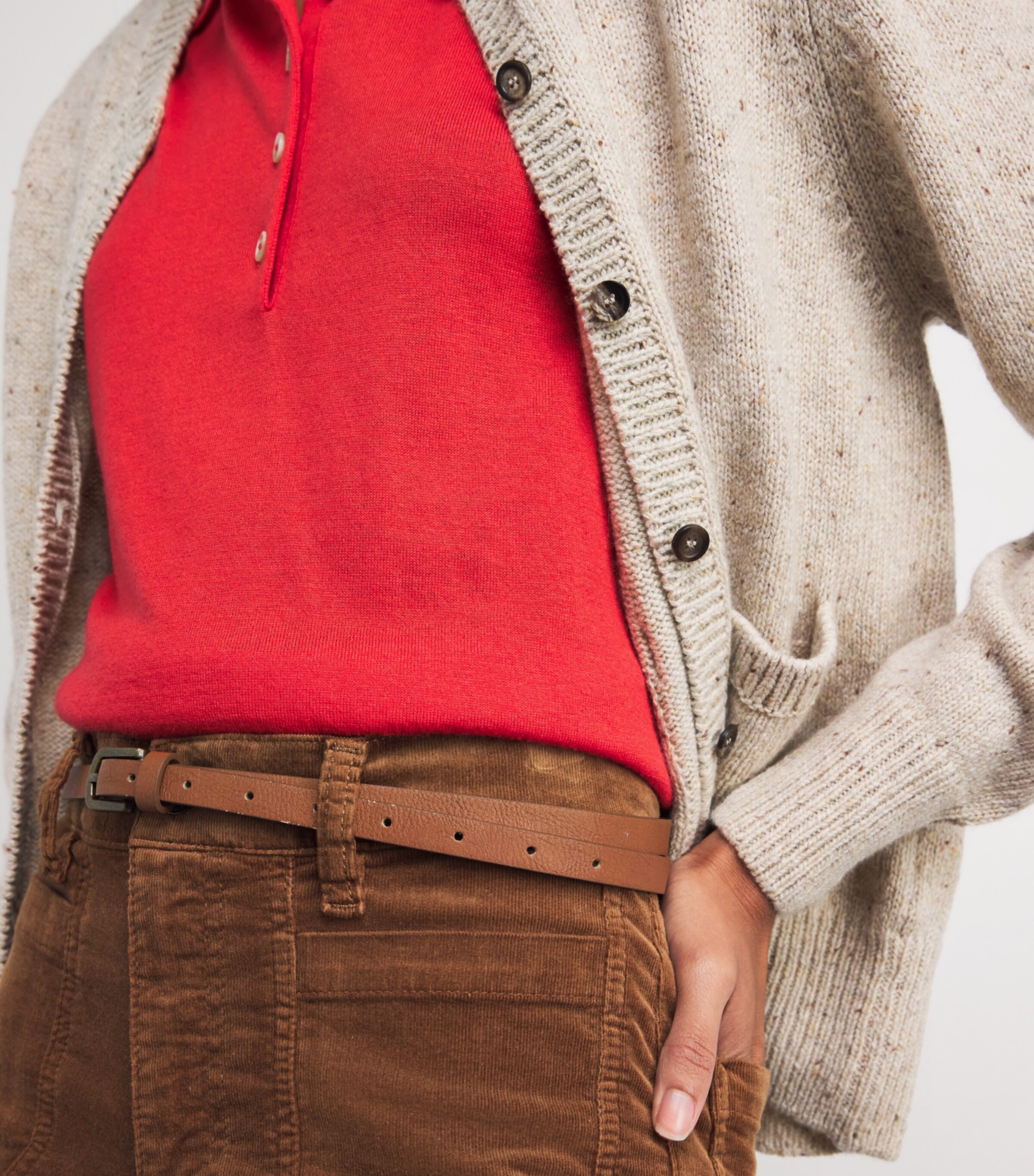 Varley Red Toni Polo Shirt | Harrods CA