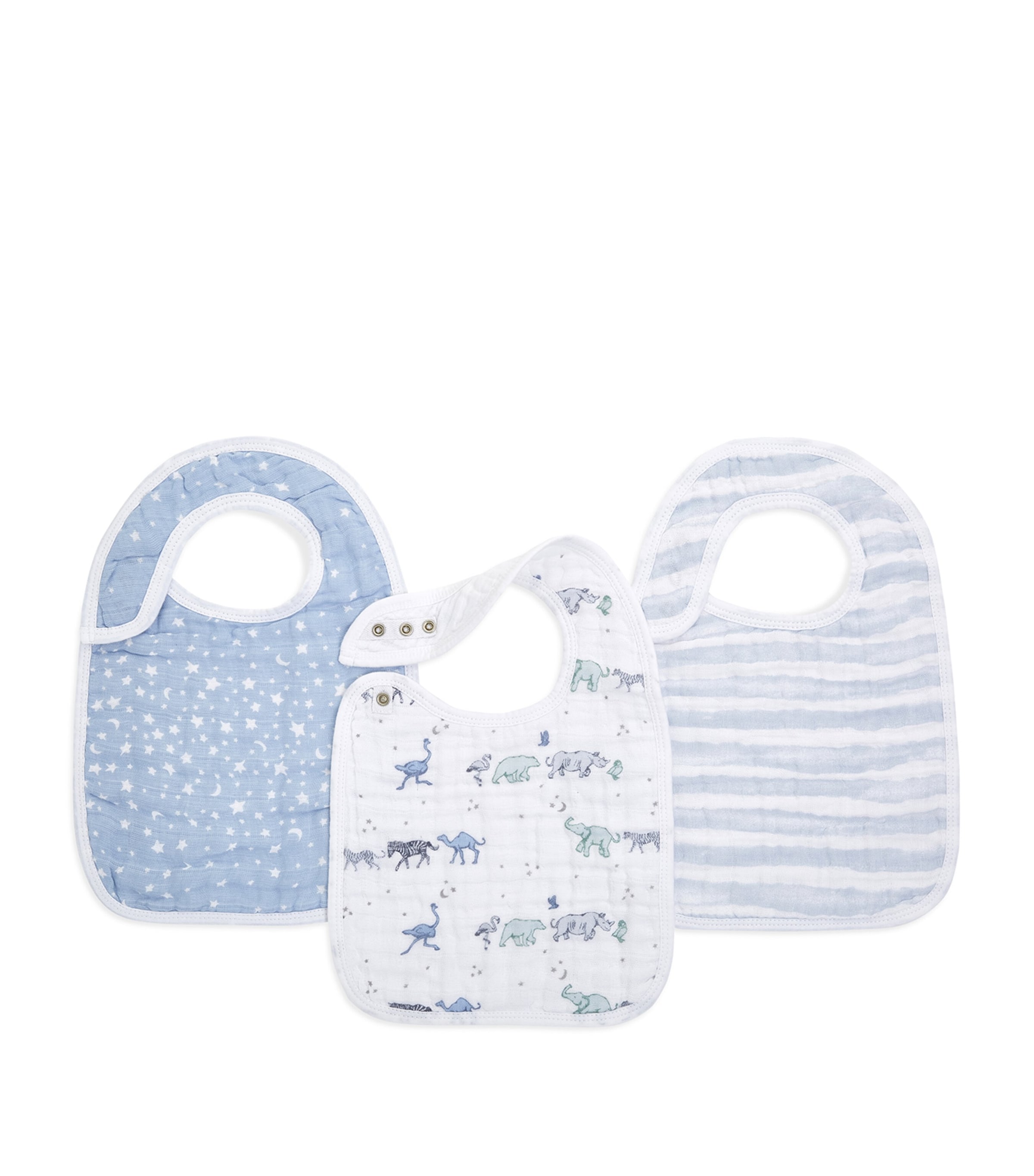 aden + anais Multi Rising Star Bibs (Set of 3) | Harrods US