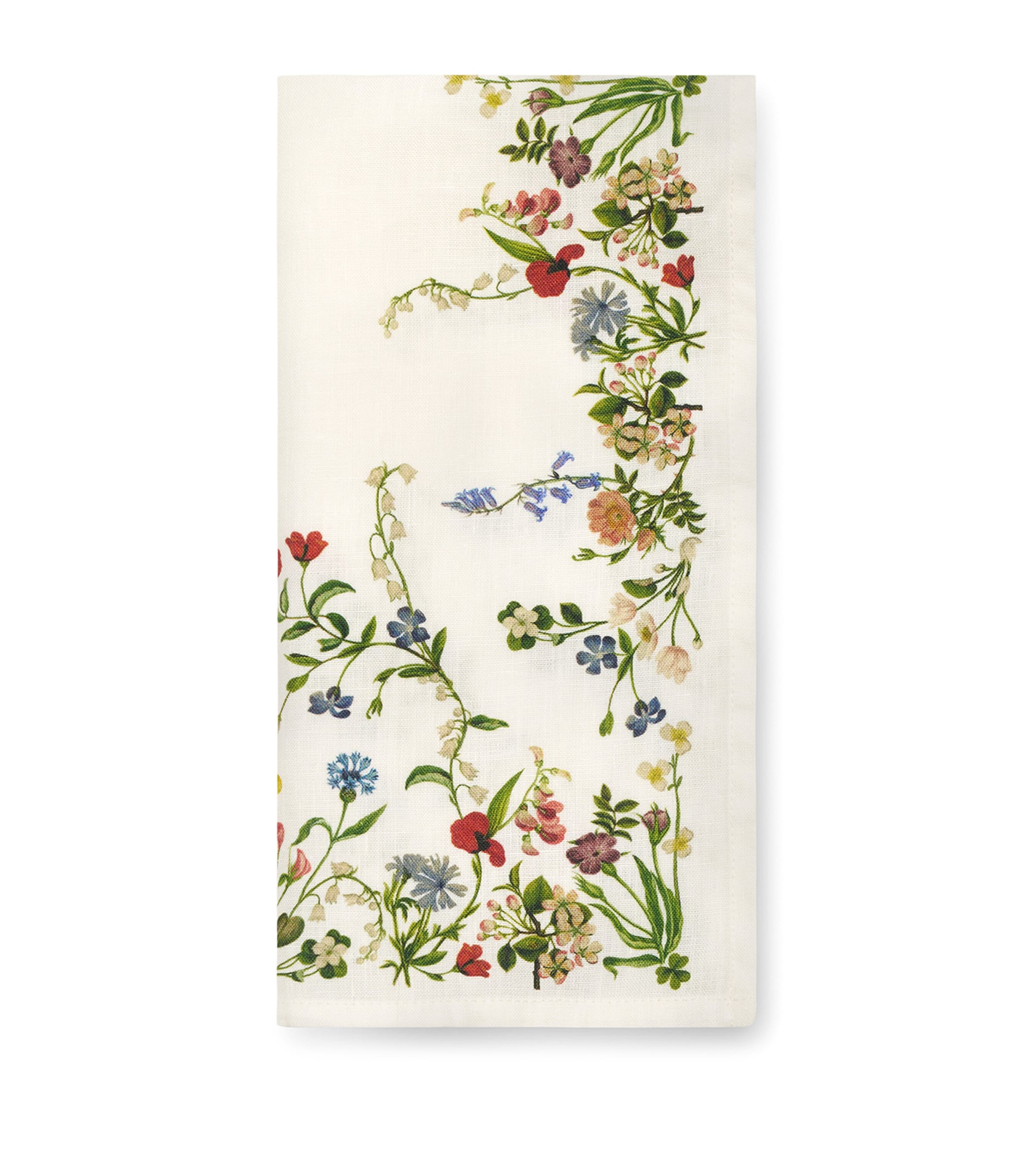 Summerill & Bishop Linen Botanical Wildflower Napkin (50cm x 50cm ...