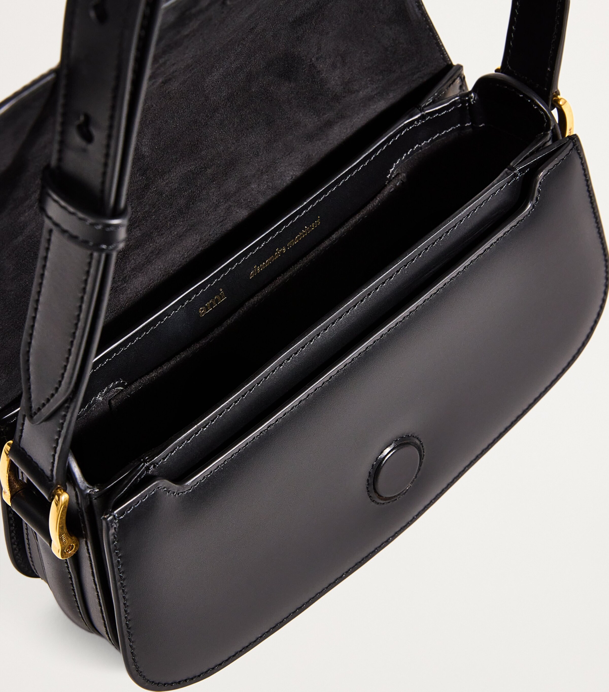 AMI Paris Black Leather Baguette Paris Paris Bag | Harrods HK