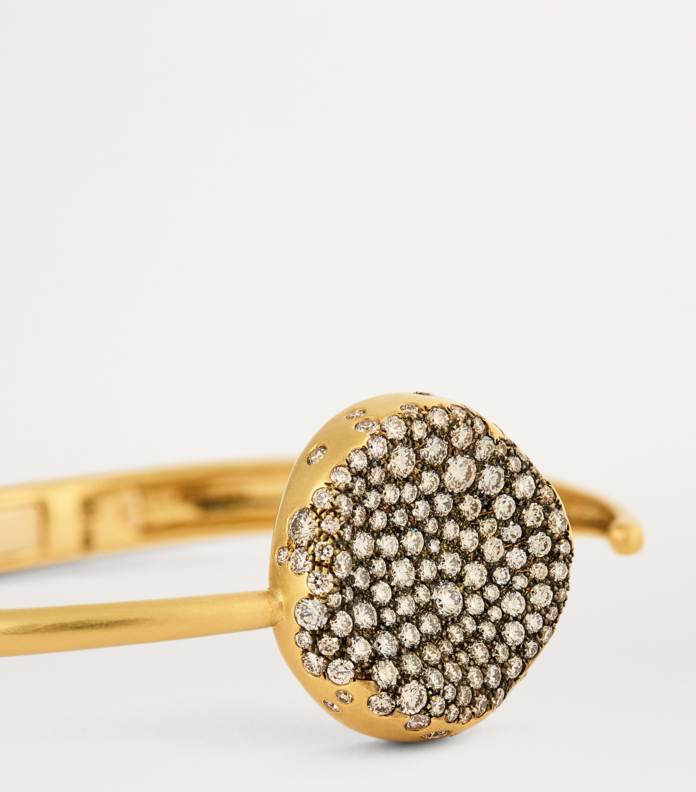 Nada Ghazal Yellow Gold and Diamond Baby Malak Bangle | Harrods US