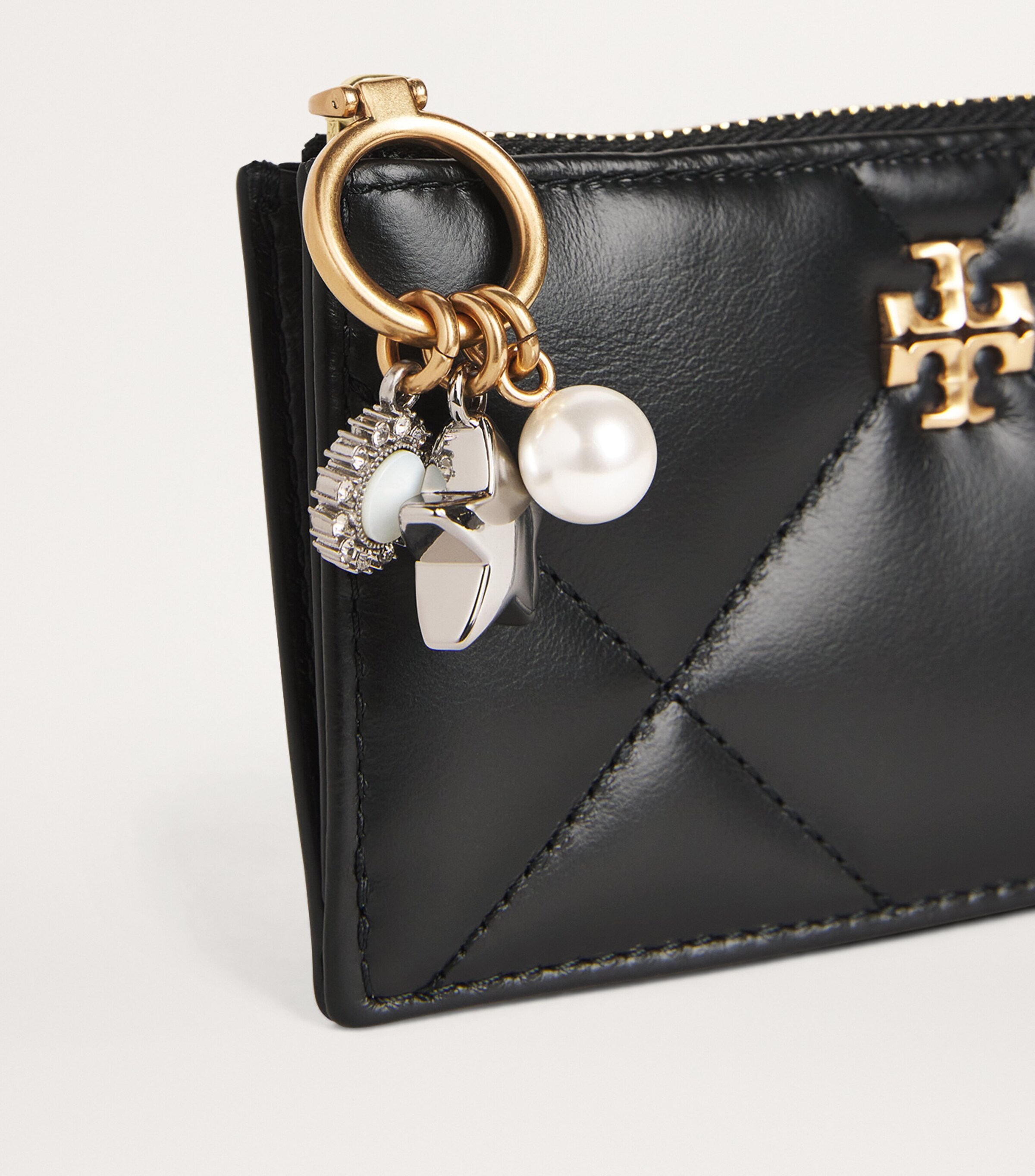 Tory Burch Leather Kira Card Case | Harrods UK