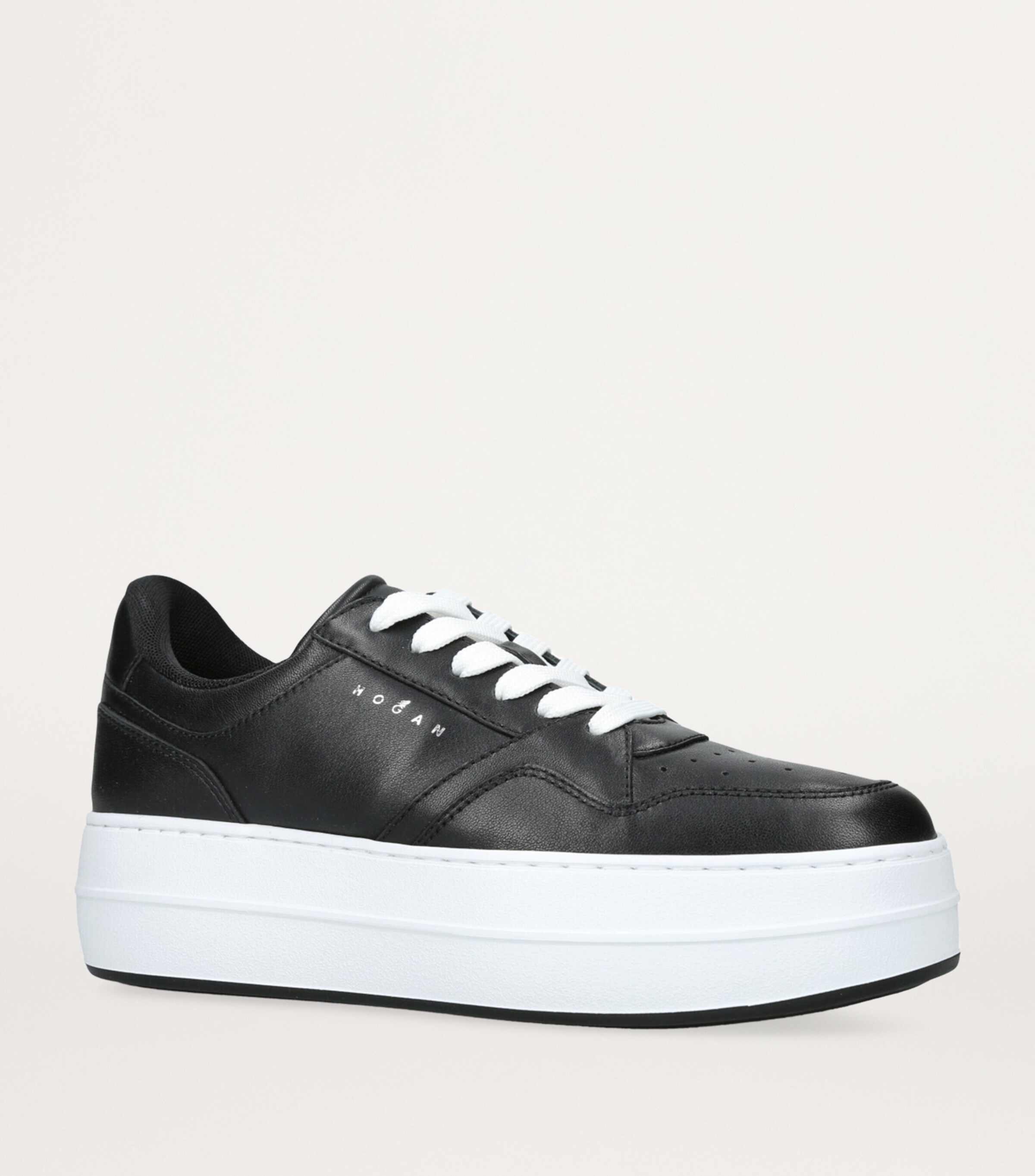 Hogan Black Leather Skyscraper Sneakers | Harrods US