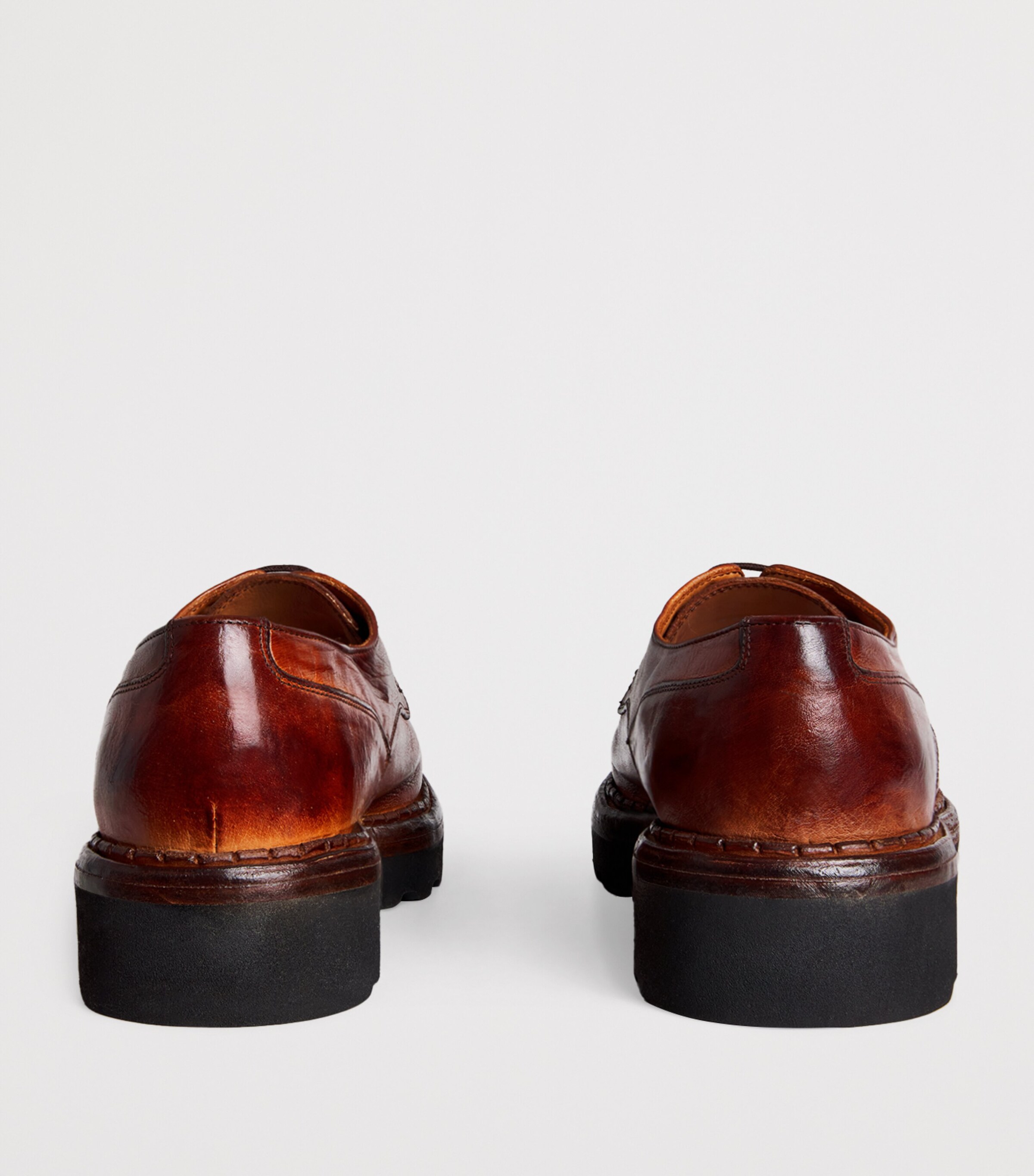 Eleventy Beige Buffalo Leather Derby Shoes | Harrods SA