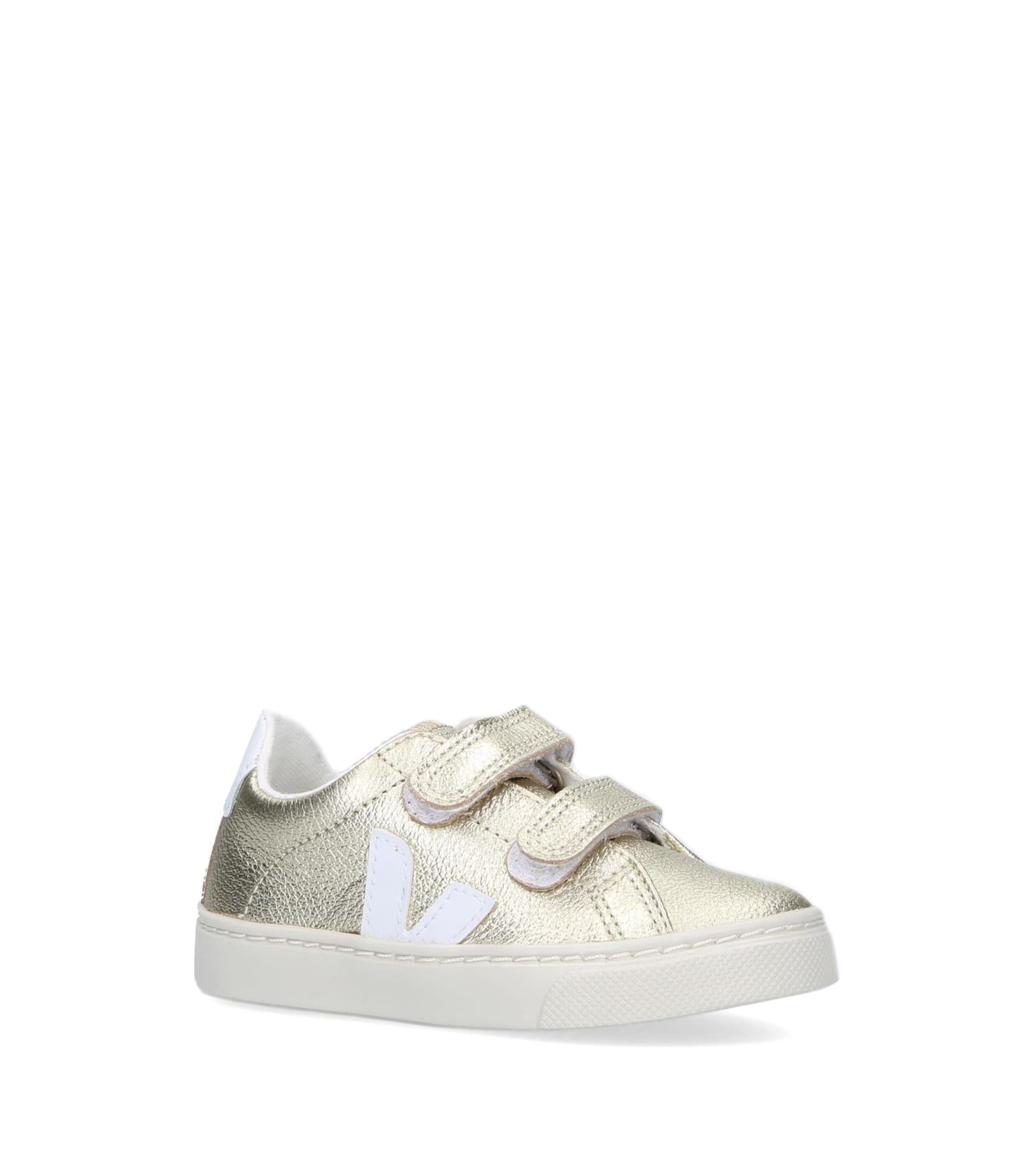 Veja Kids' Esplar Velcro Sneakers In Gold | ModeSens