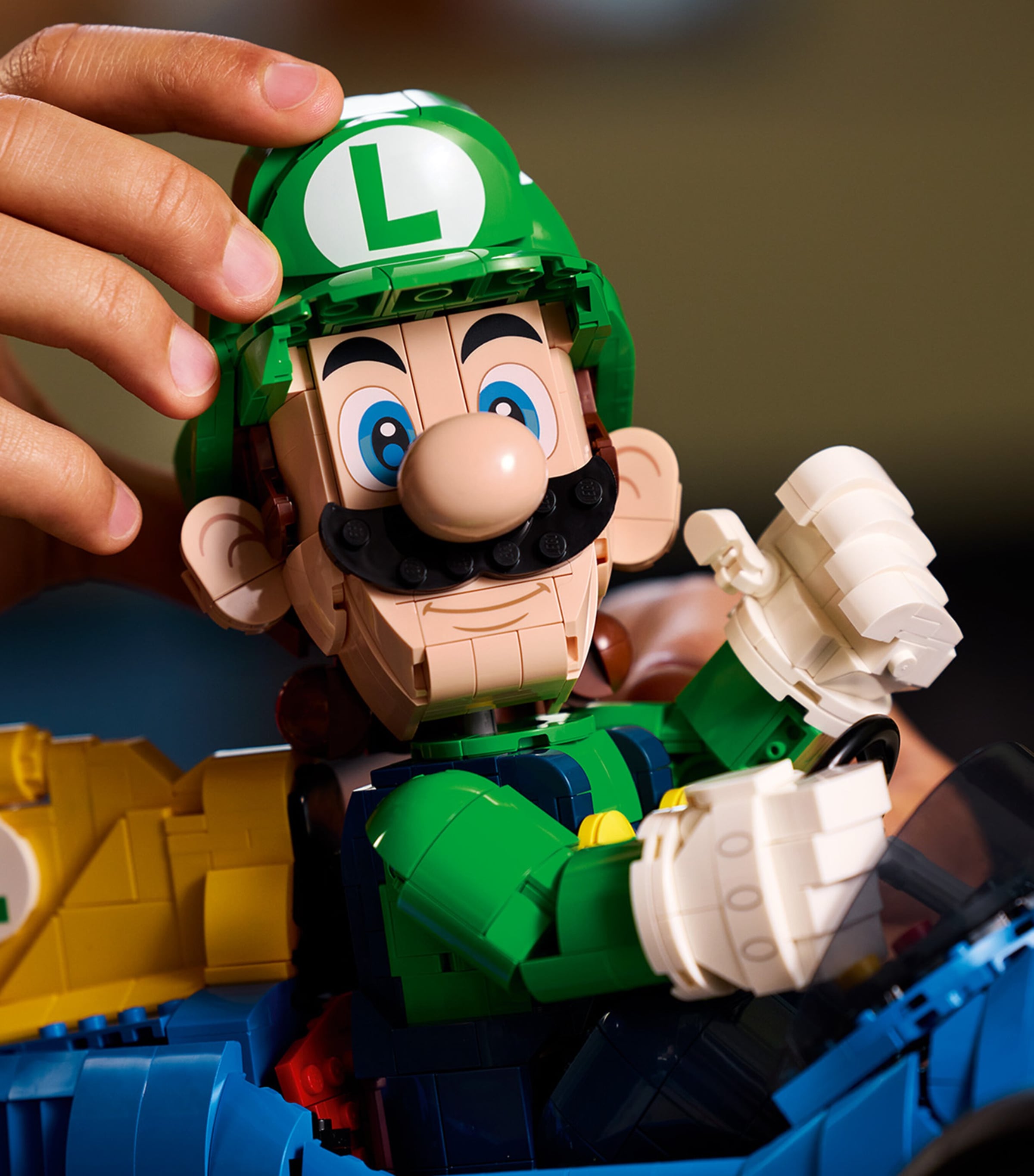 Lego LEGO Super Mario: Mario Kart – Luigi & Mach 8 72050 | Harrods UK
