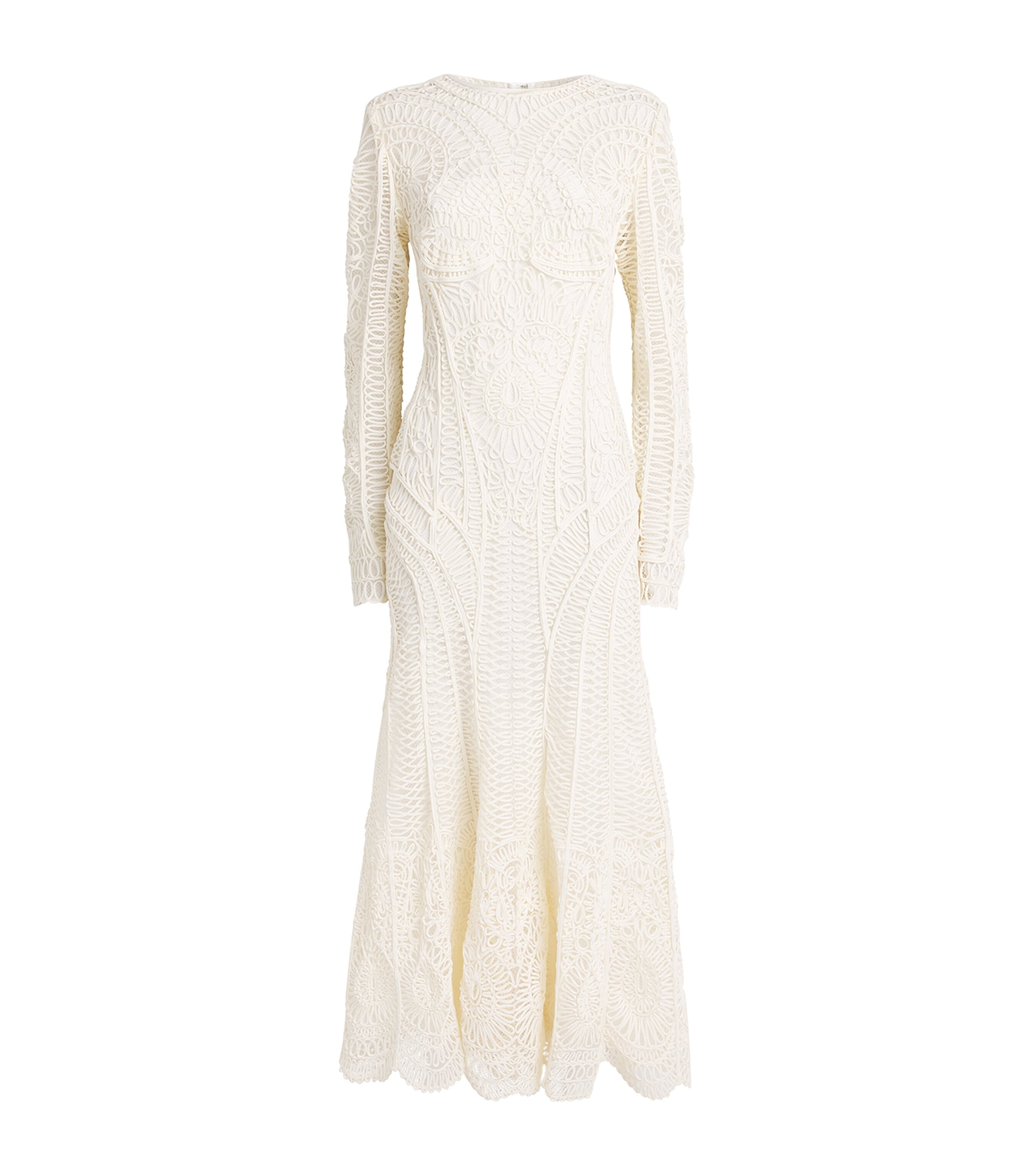 Simkhai Ivory Guipure Lace Fiona Midi Dress | Harrods UK