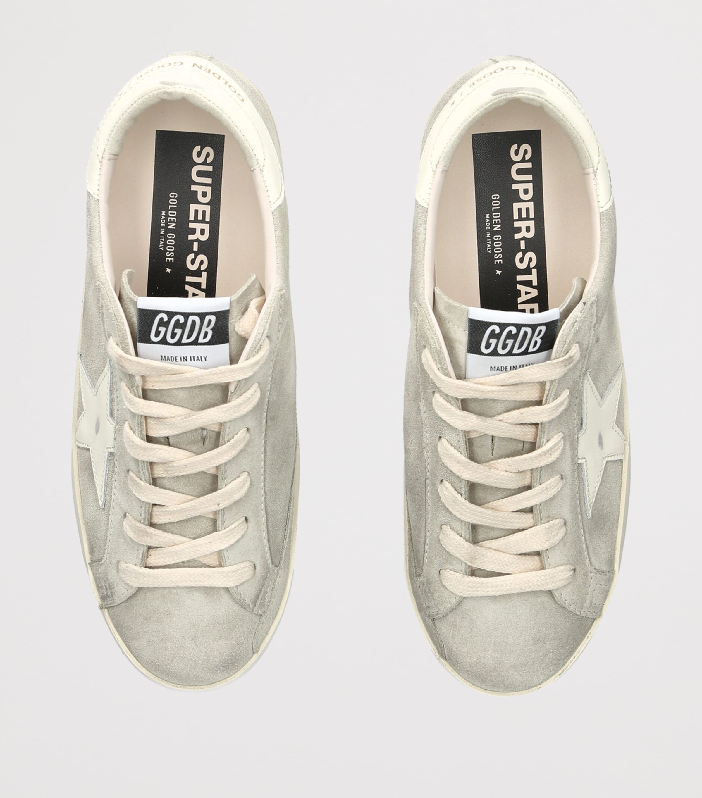 Golden Goose Grey Suede Super Star Sneakers | Harrods UK