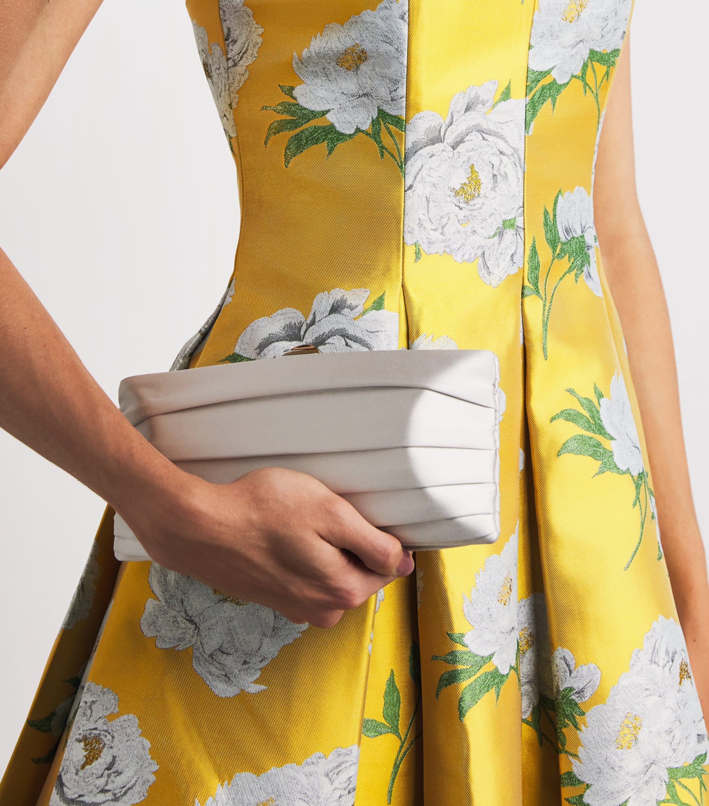 Alice+Olivia Yellow Pleated Isabelle Mini Dress | Harrods IN