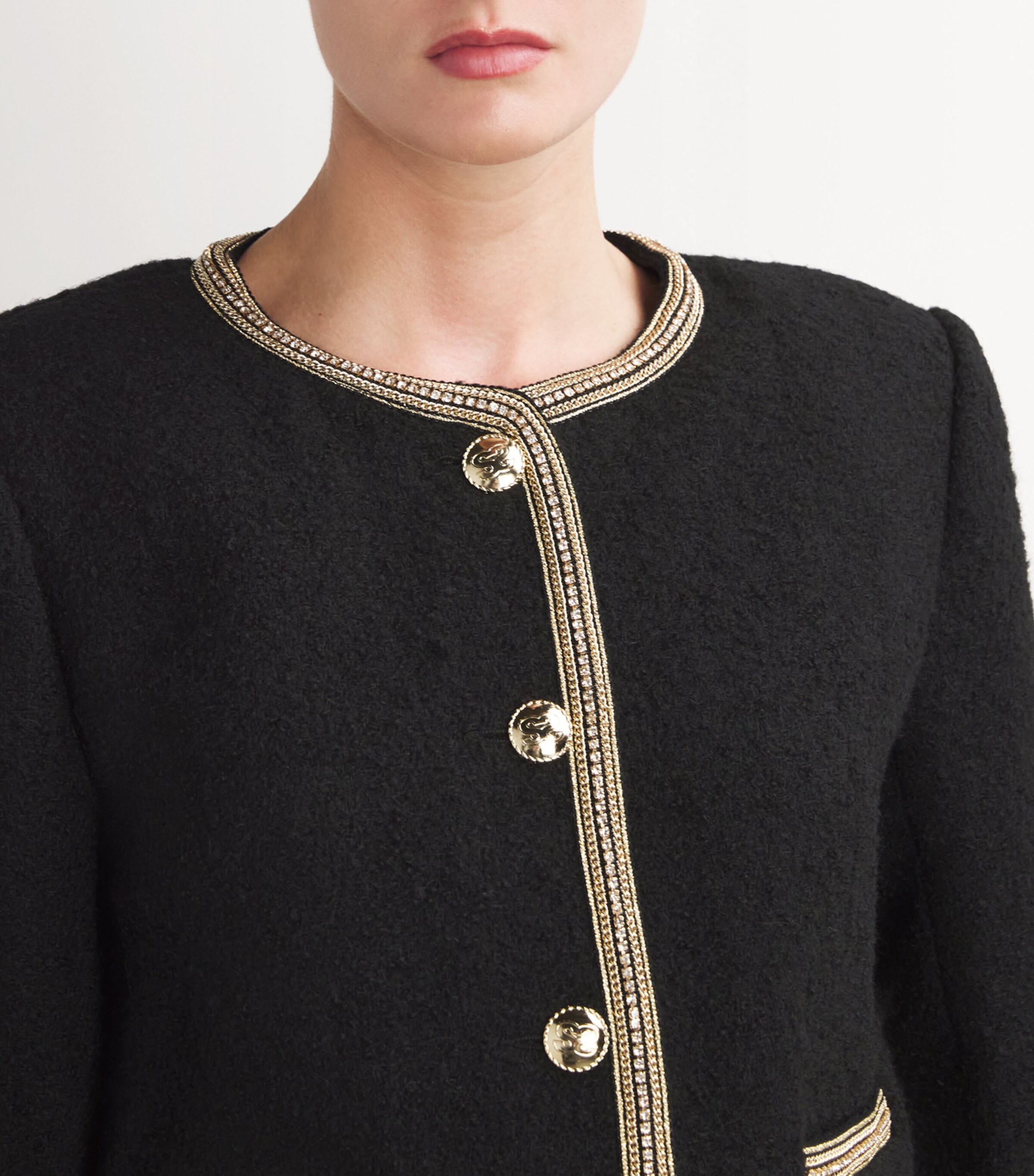 Sandro Paris Tweed Cropped Jacket | Harrods UK