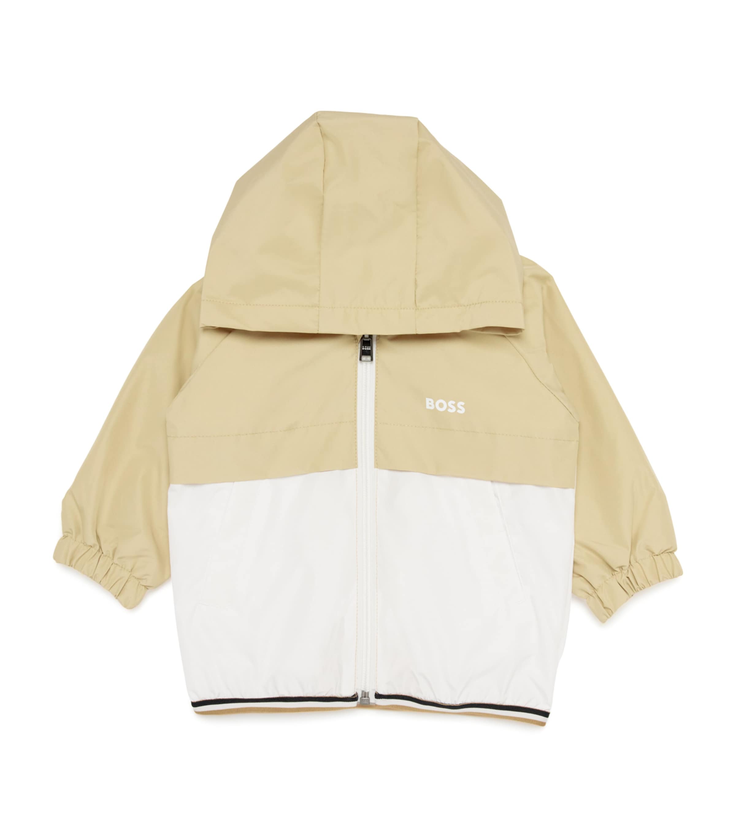 BOSS Kidswear Grey Hooded Logo Windbreaker Jacket (3-18 Months ...