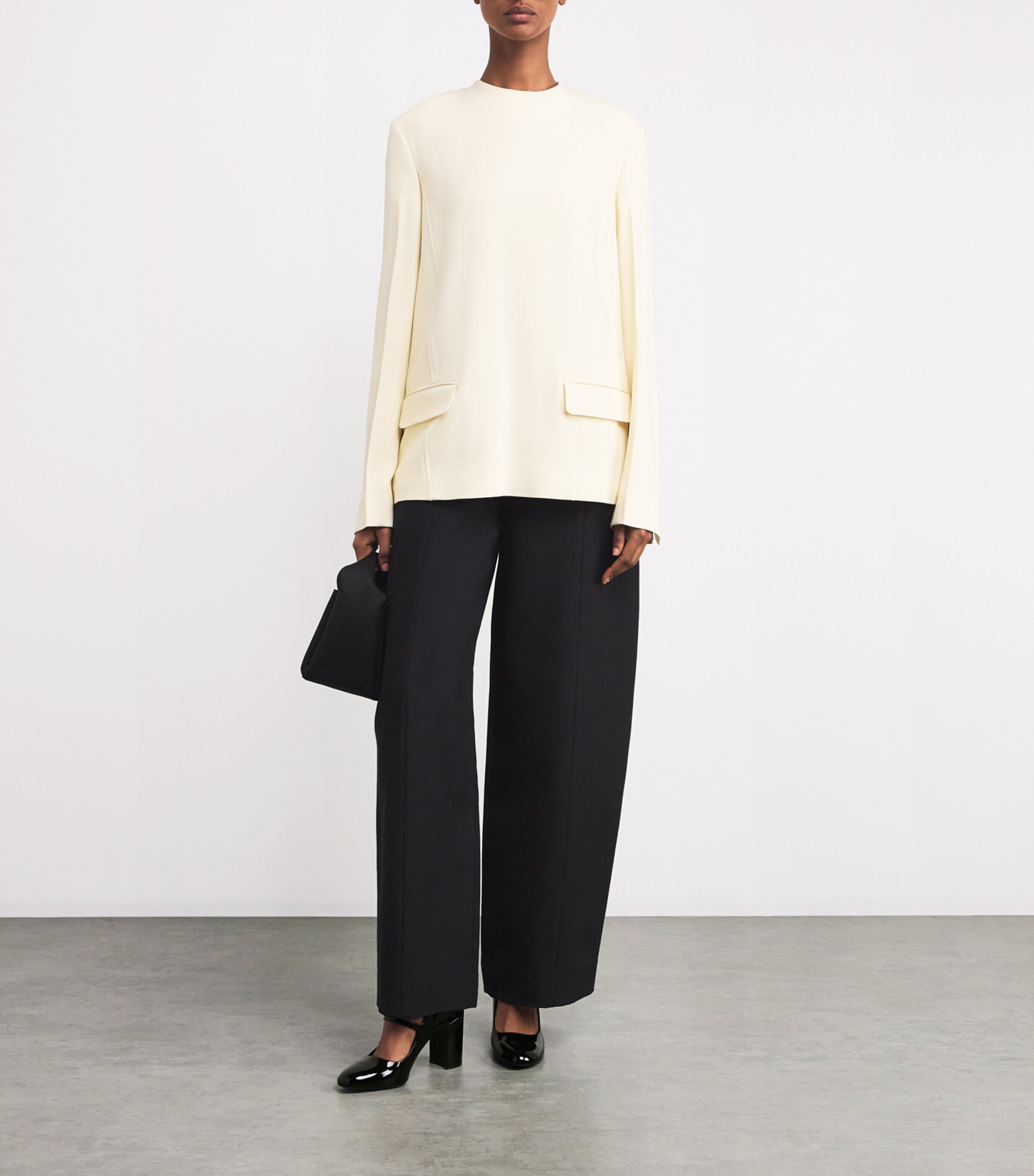 Stuart Weitzman Black Leather Posh Mary Jane Pumps 40 | Harrods US