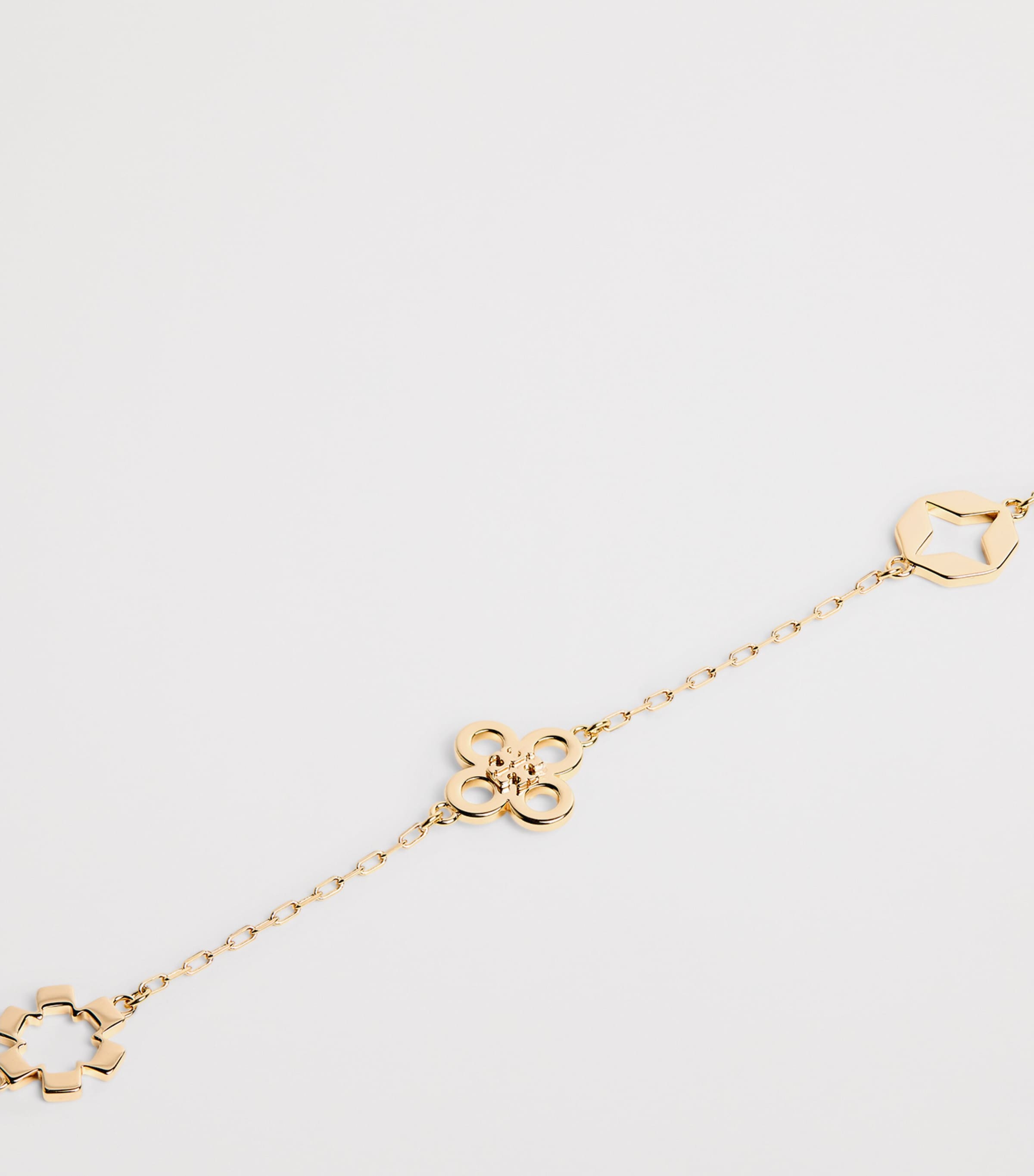 Tory Burch Gold-Plated Forget Me Not Bracelet | Harrods CN