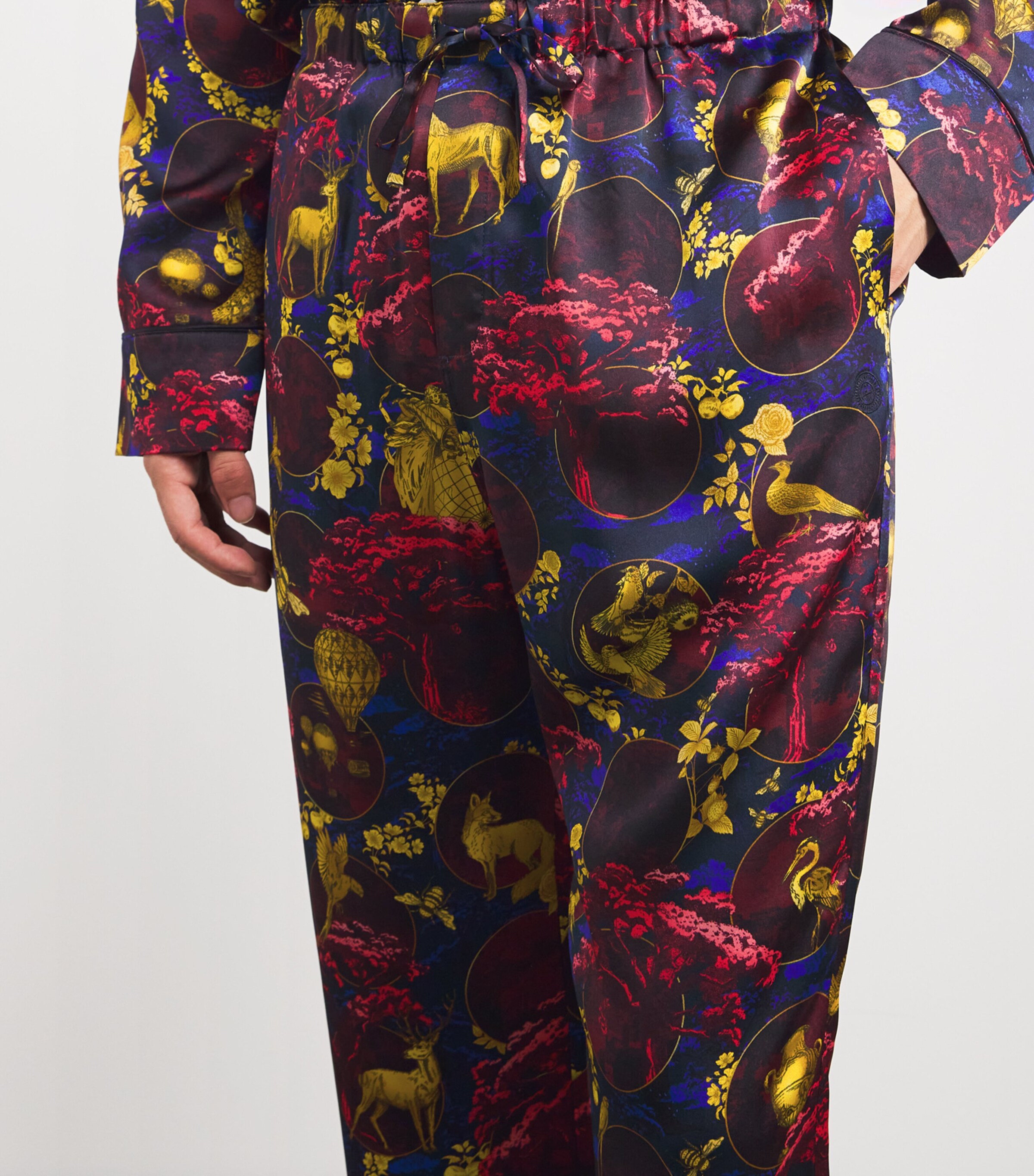 Harrods Multi Silk Toile Pyjama Set | Harrods ZA