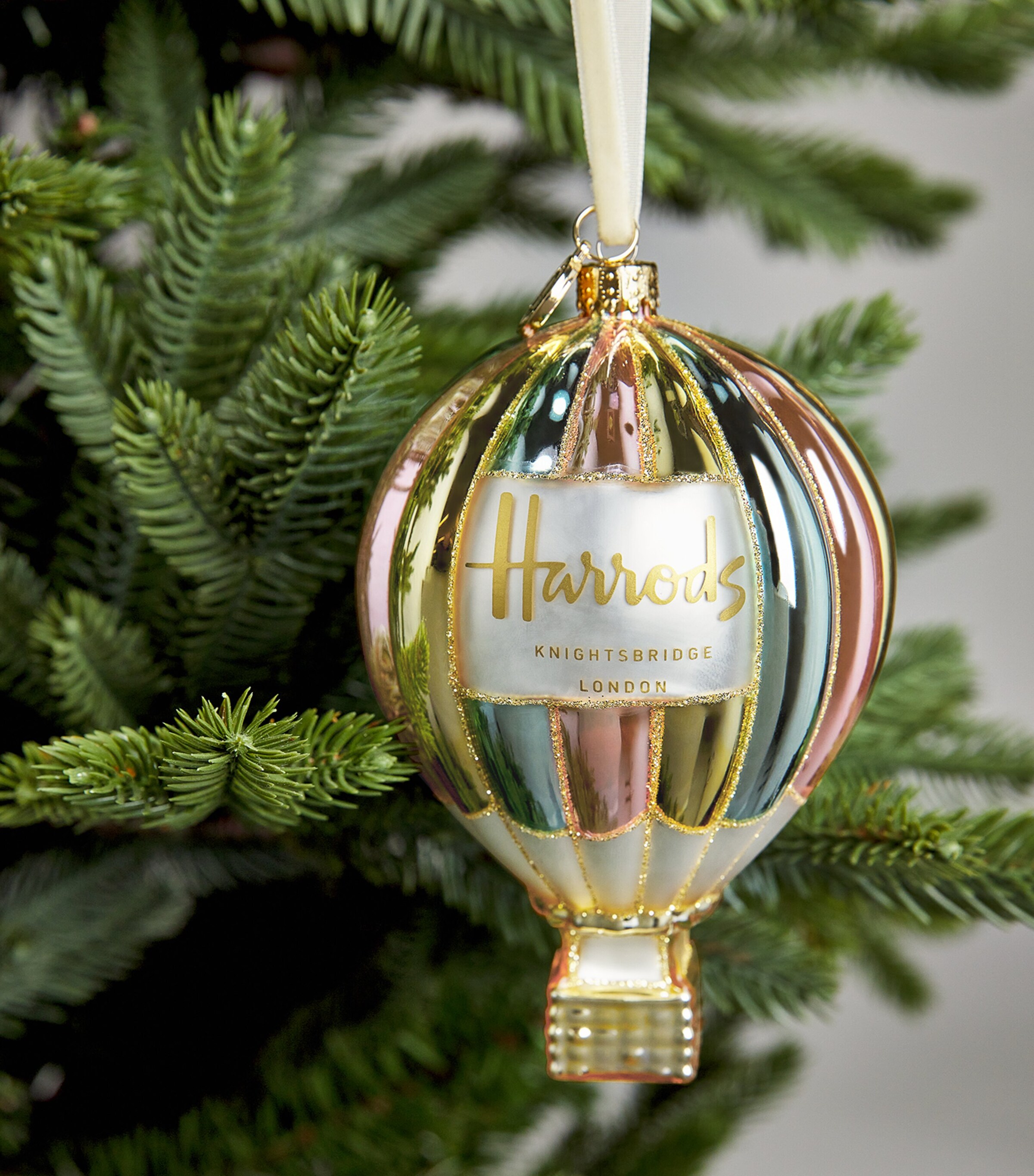 Harrods Hot Air Balloon Tree Decoration | Harrods UK
