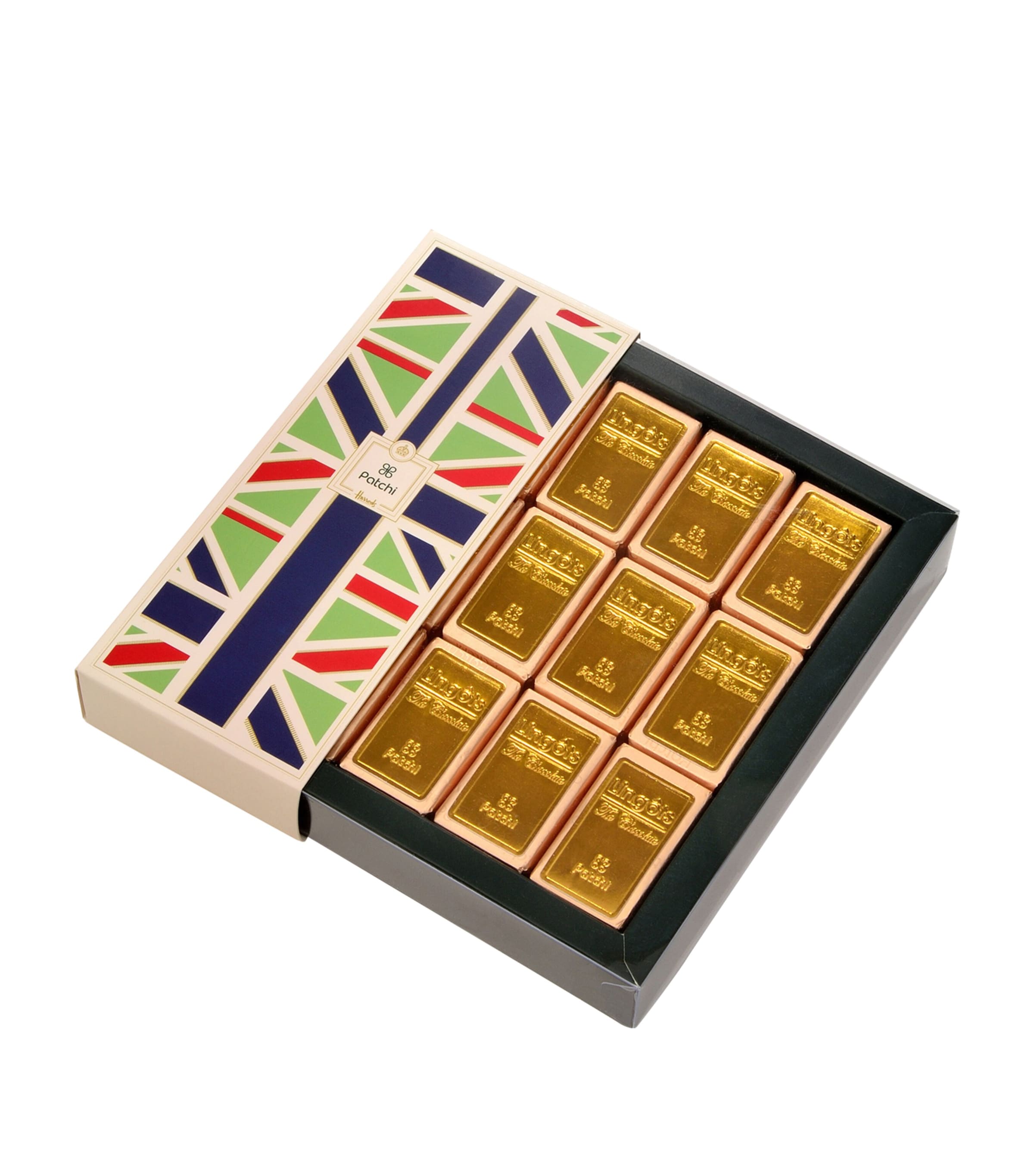 Patchi Milk Chocolate and Praline 15-Piece Les Lingôts Selection Box ...
