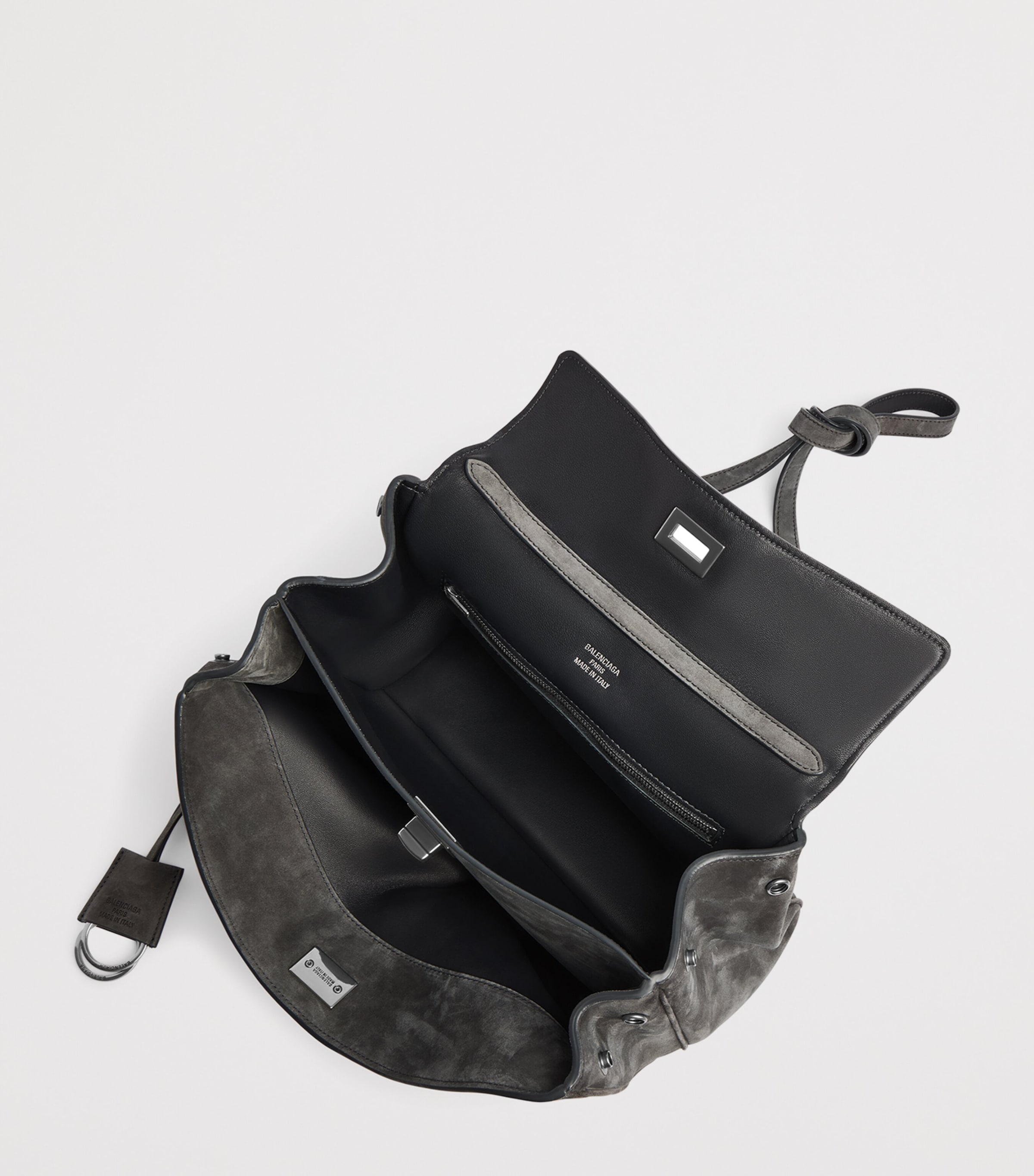 Balenciaga Black Small Suede Rodeo Top-Handle Bag | Harrods CA