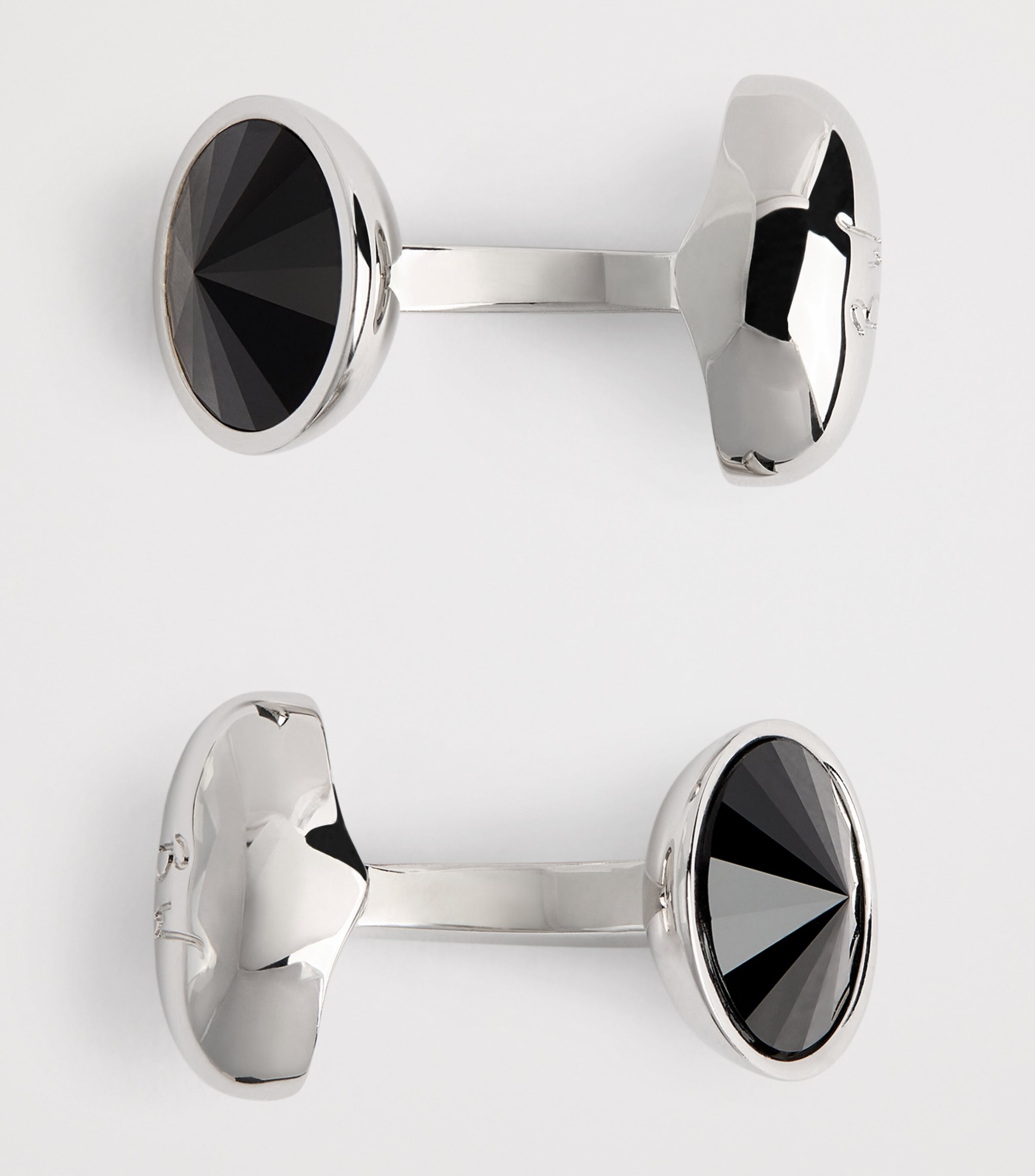Babette Wasserman Rhodium-Plated Embellished Galileo Cufflinks | Harrods AU