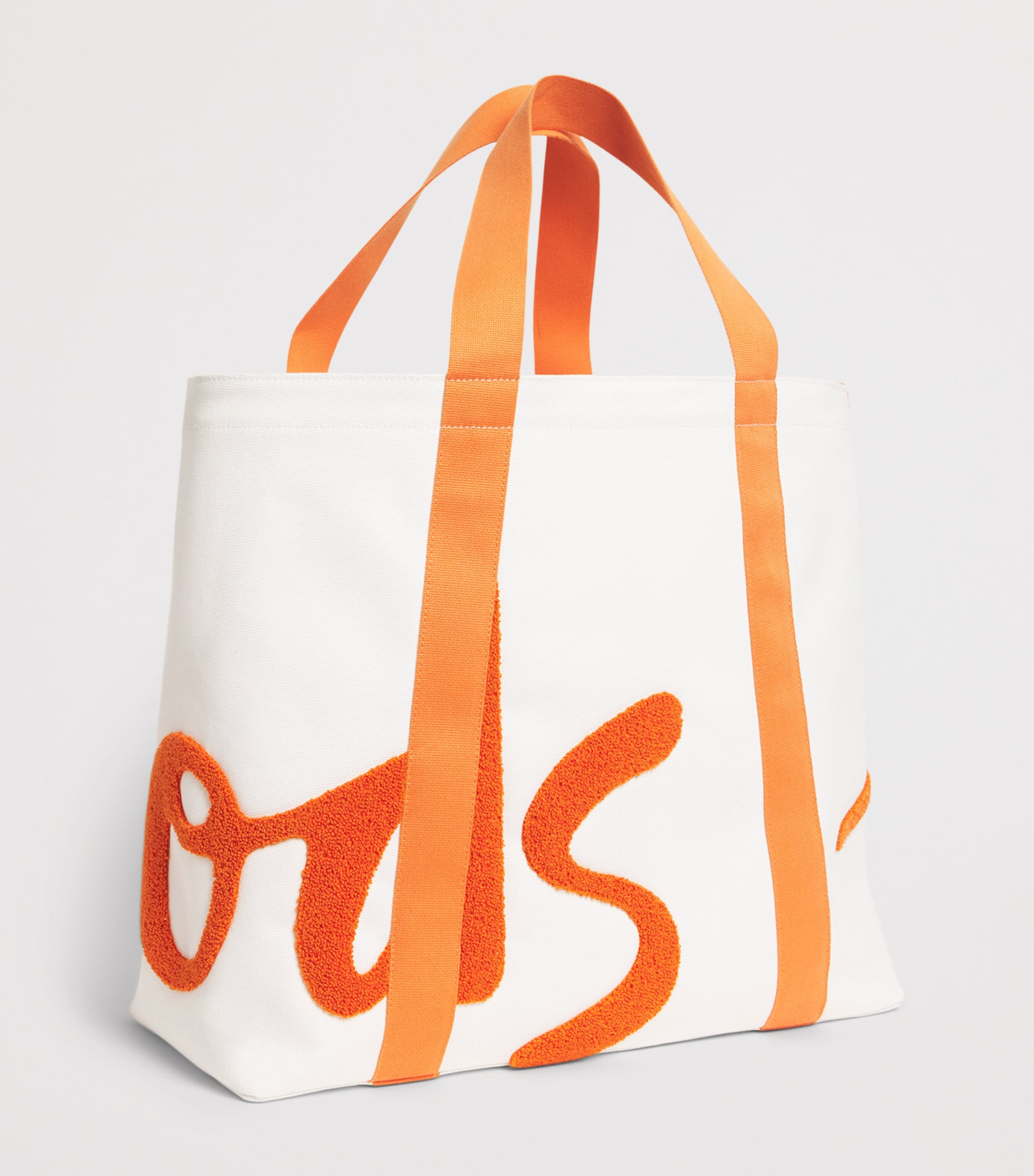 Harrods Ivory Large Cotton Logo Tote Bag | Harrods IT