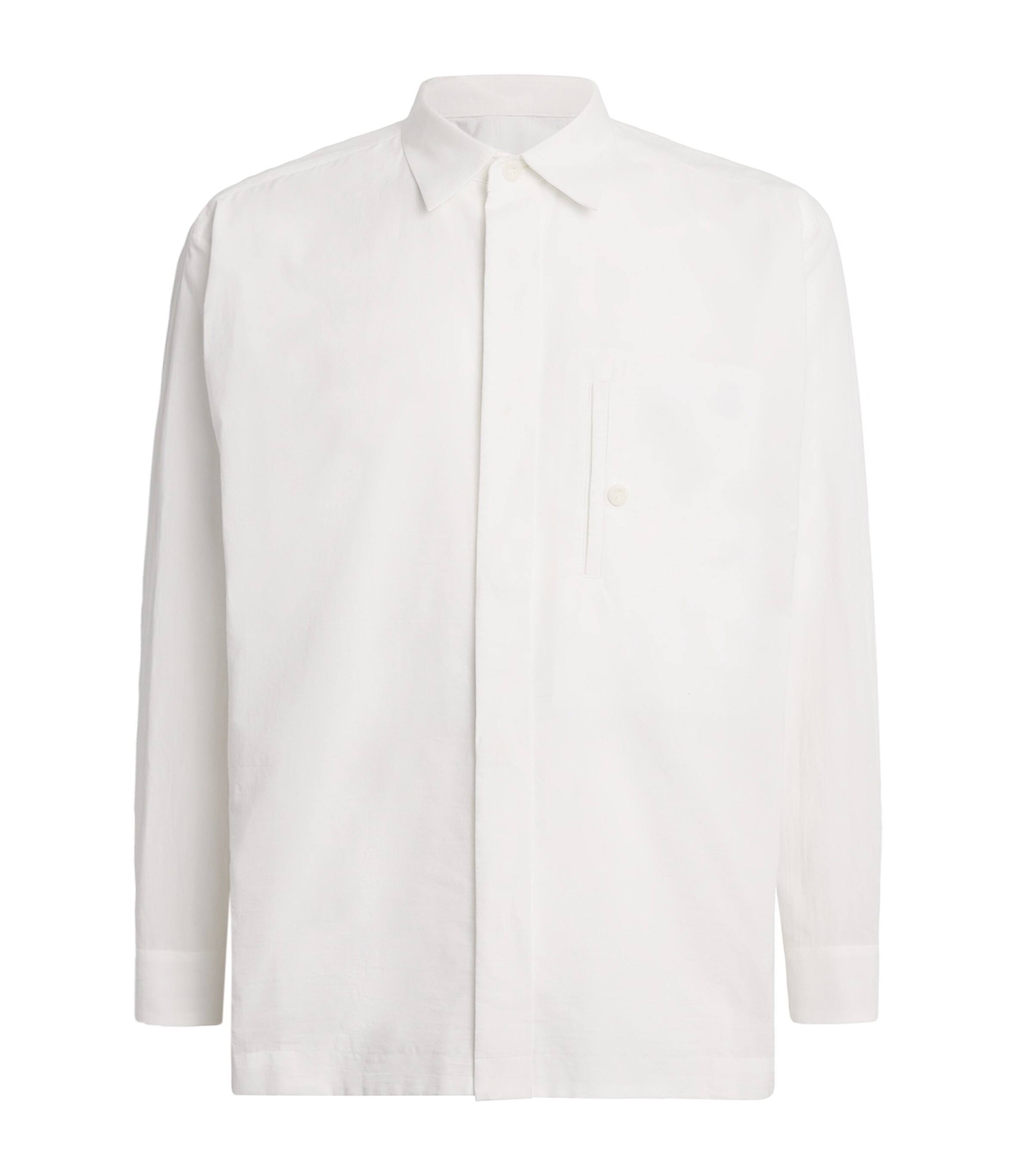 IM MEN White Cotton Side Entry-Pocket Shirt | Harrods AE