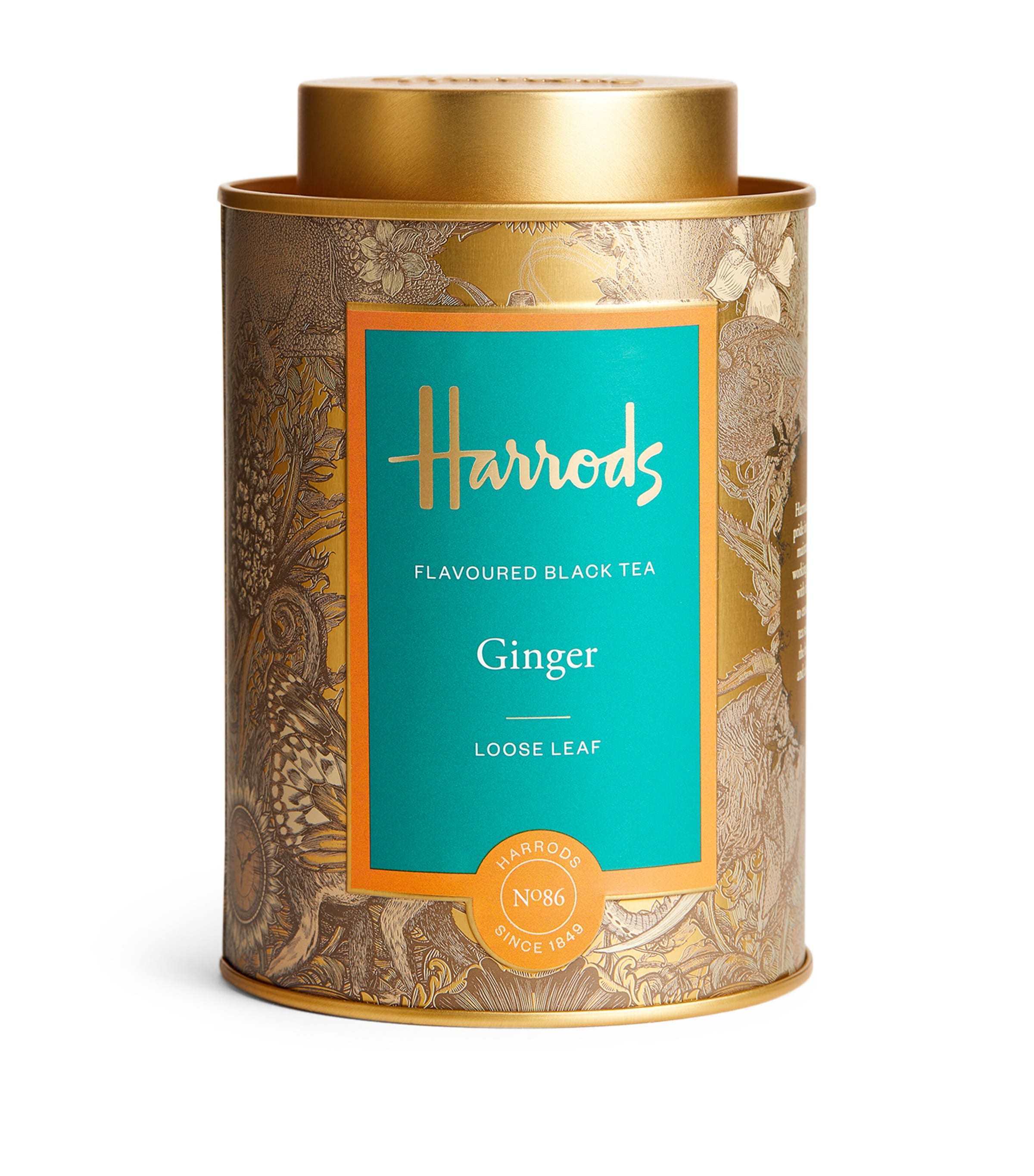 Harrods No. 86 Ginger Flavoured Black Loose Leaf Tea (125g) | Harrods US