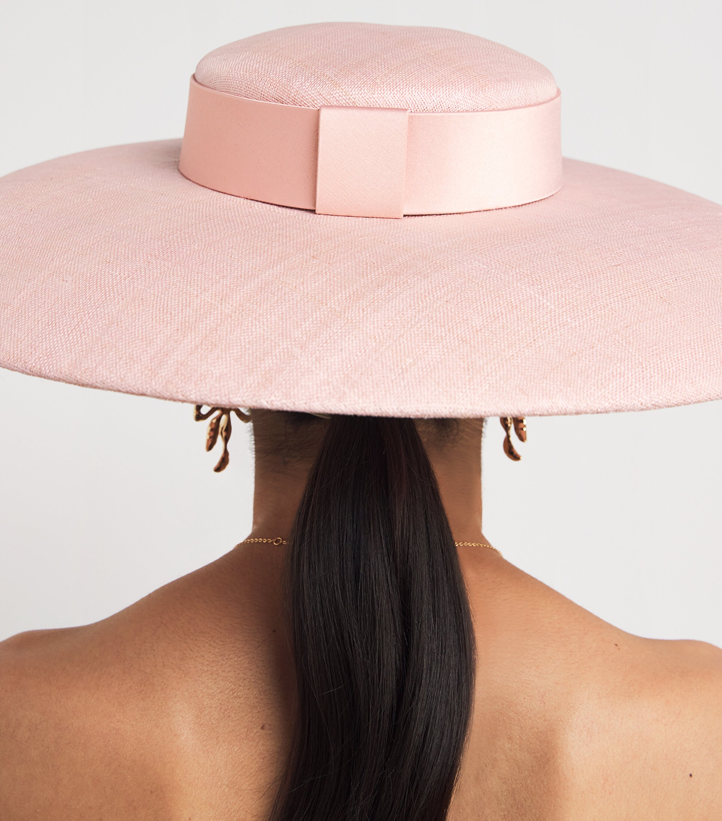 EMILY-LONDON Pink Ribbon-Detail Hat | Harrods UK