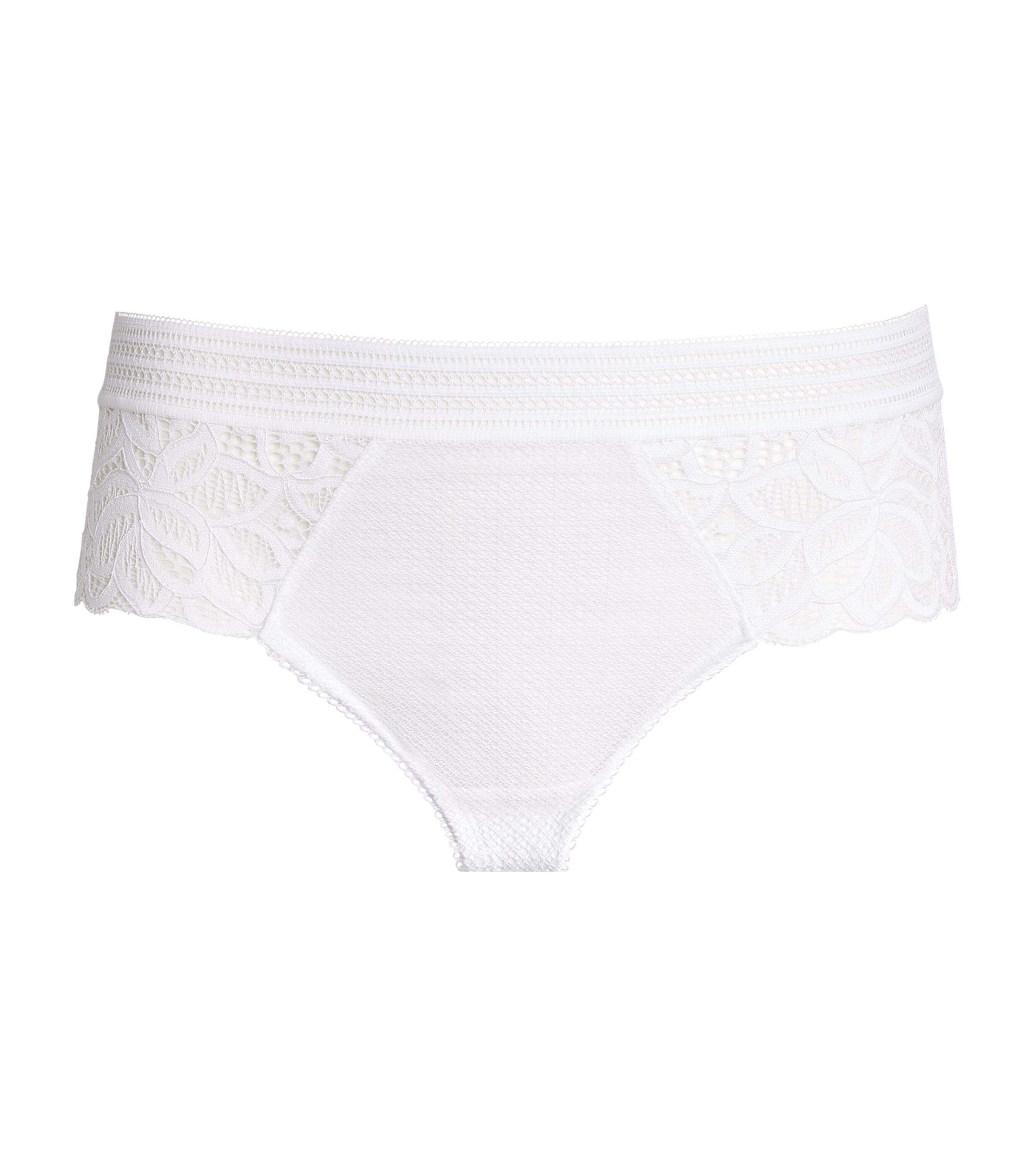Wacoal White Lace-Trim Raffine Tanga | Harrods UK