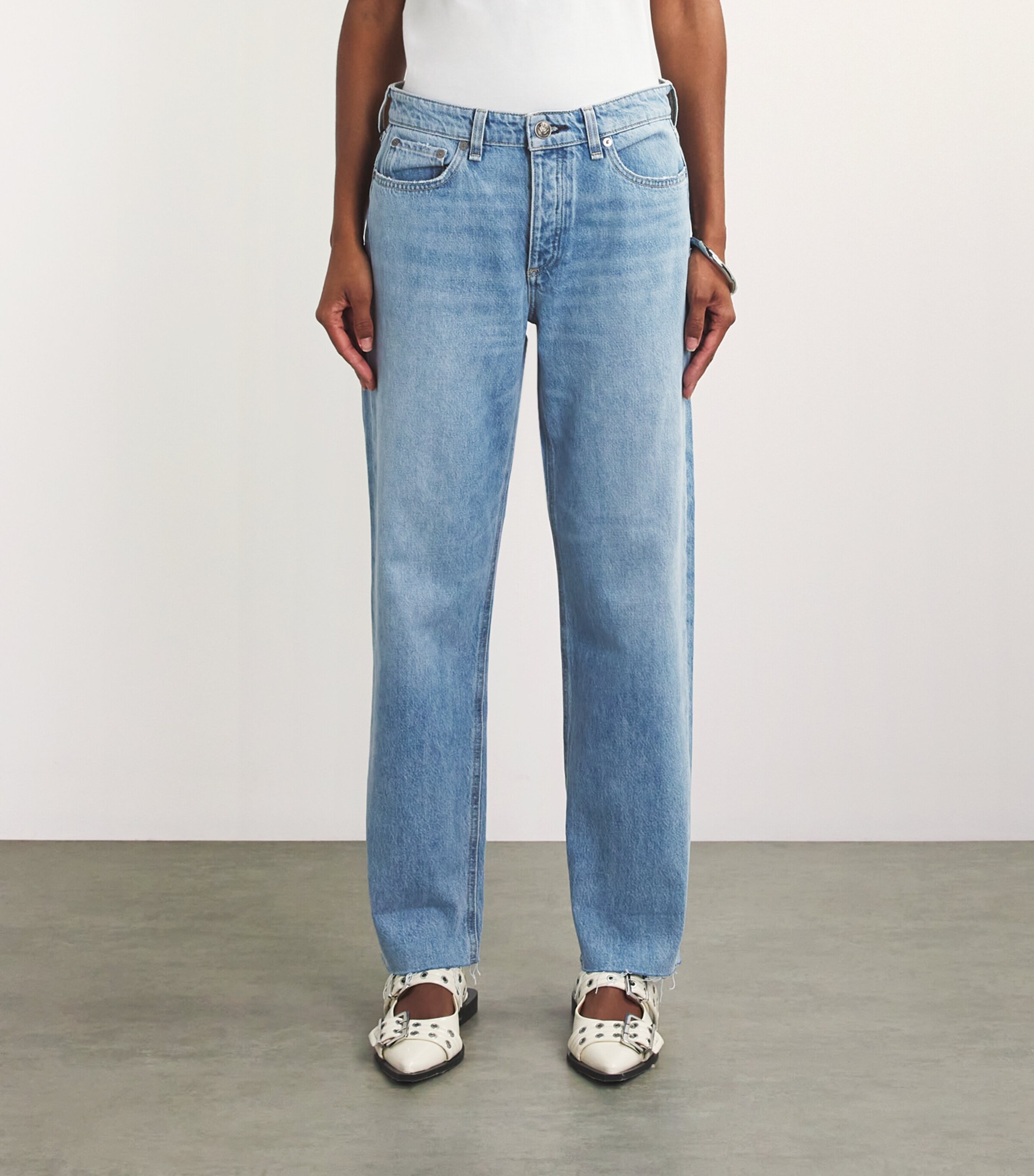 Rag & Bone Blue Low-Rise Dre Baggy Jeans | Harrods US