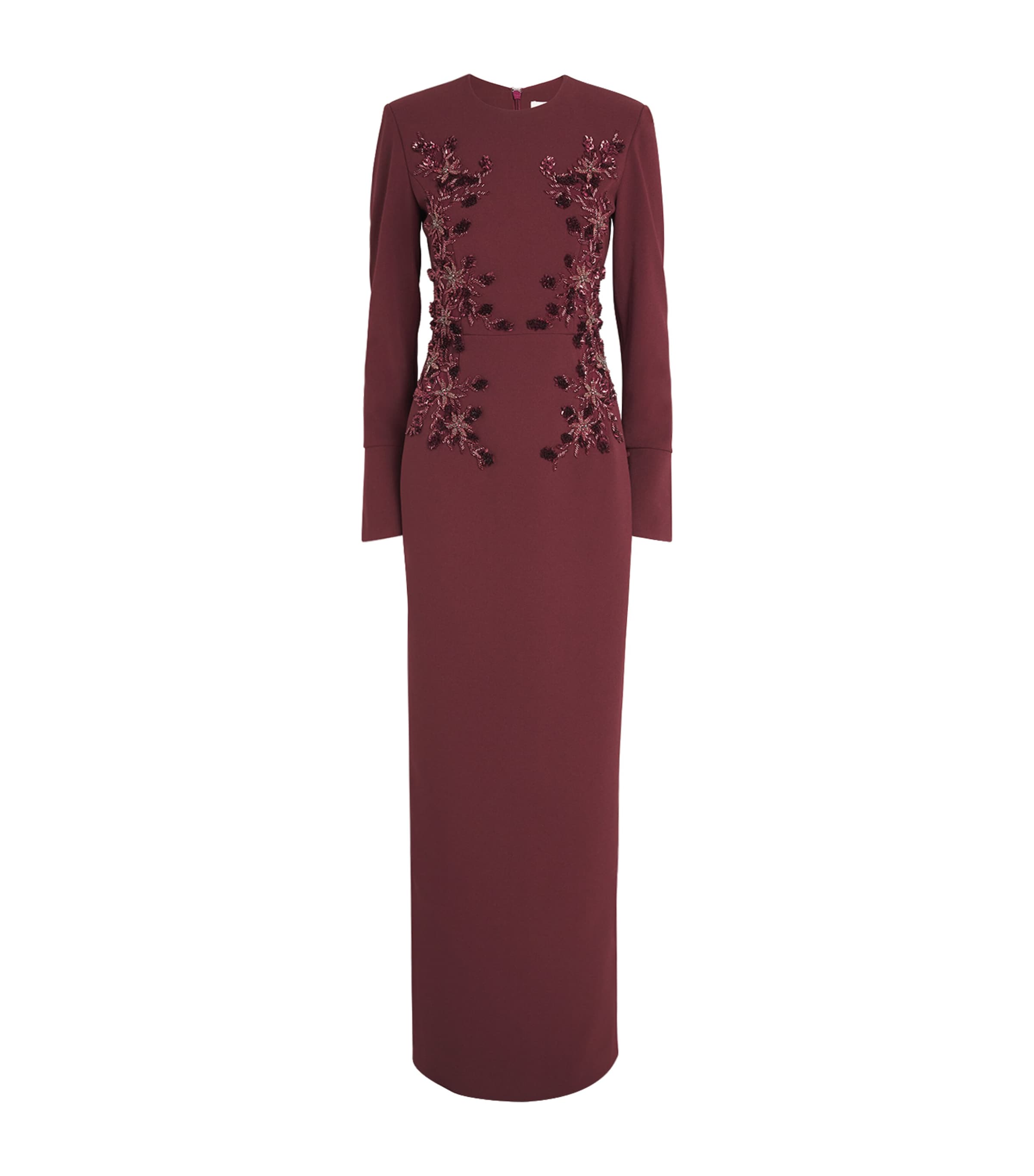 Rebecca Vallance Burgundy Lulee Gown | Harrods US