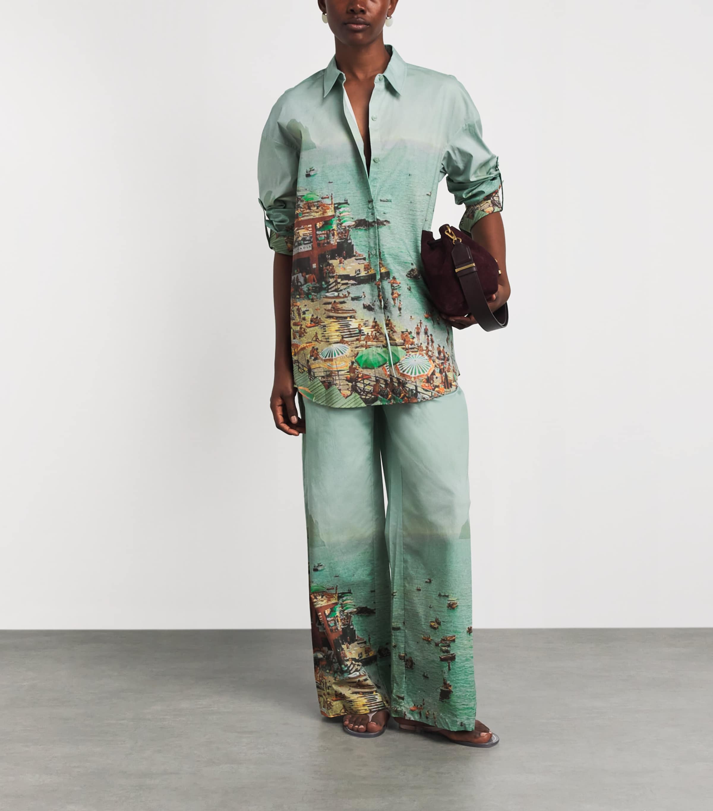 STAUD Green Sandbar Shirt | Harrods DE