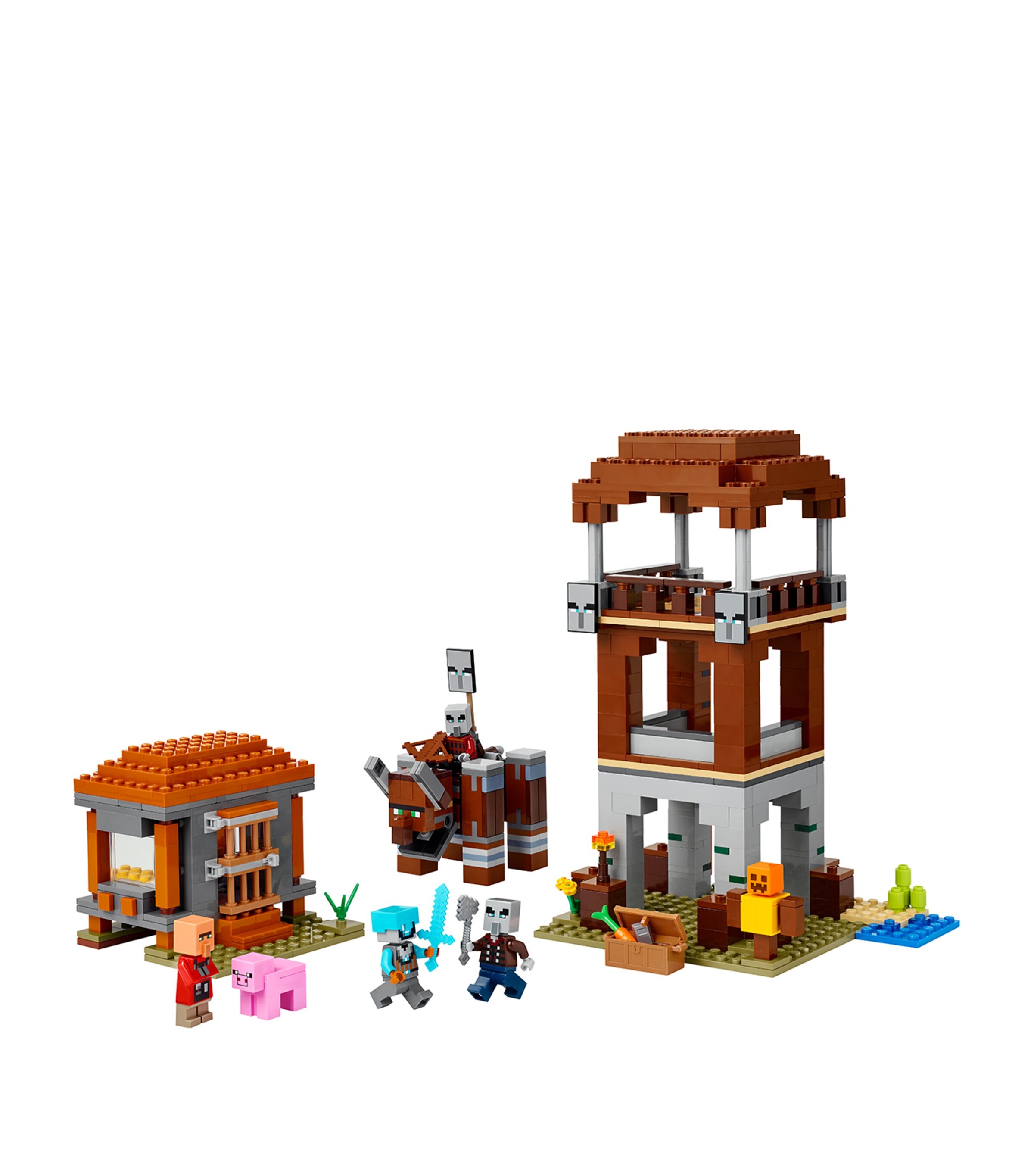 Lego Minecraft The Pillager Outpost and Ravager Set 21278 | Harrods HK