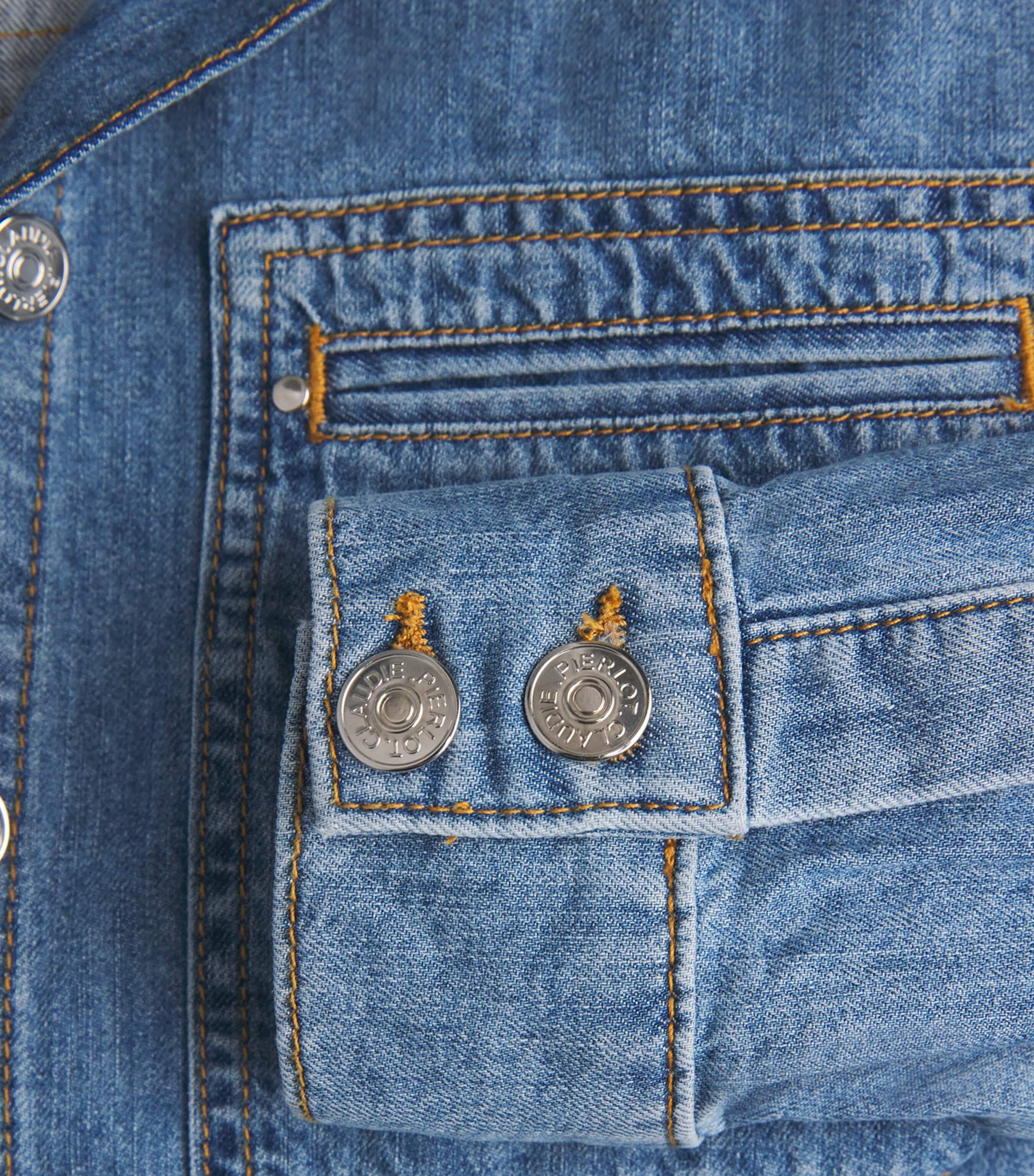 Claudie Pierlot Blue Denim Jacket | Harrods US