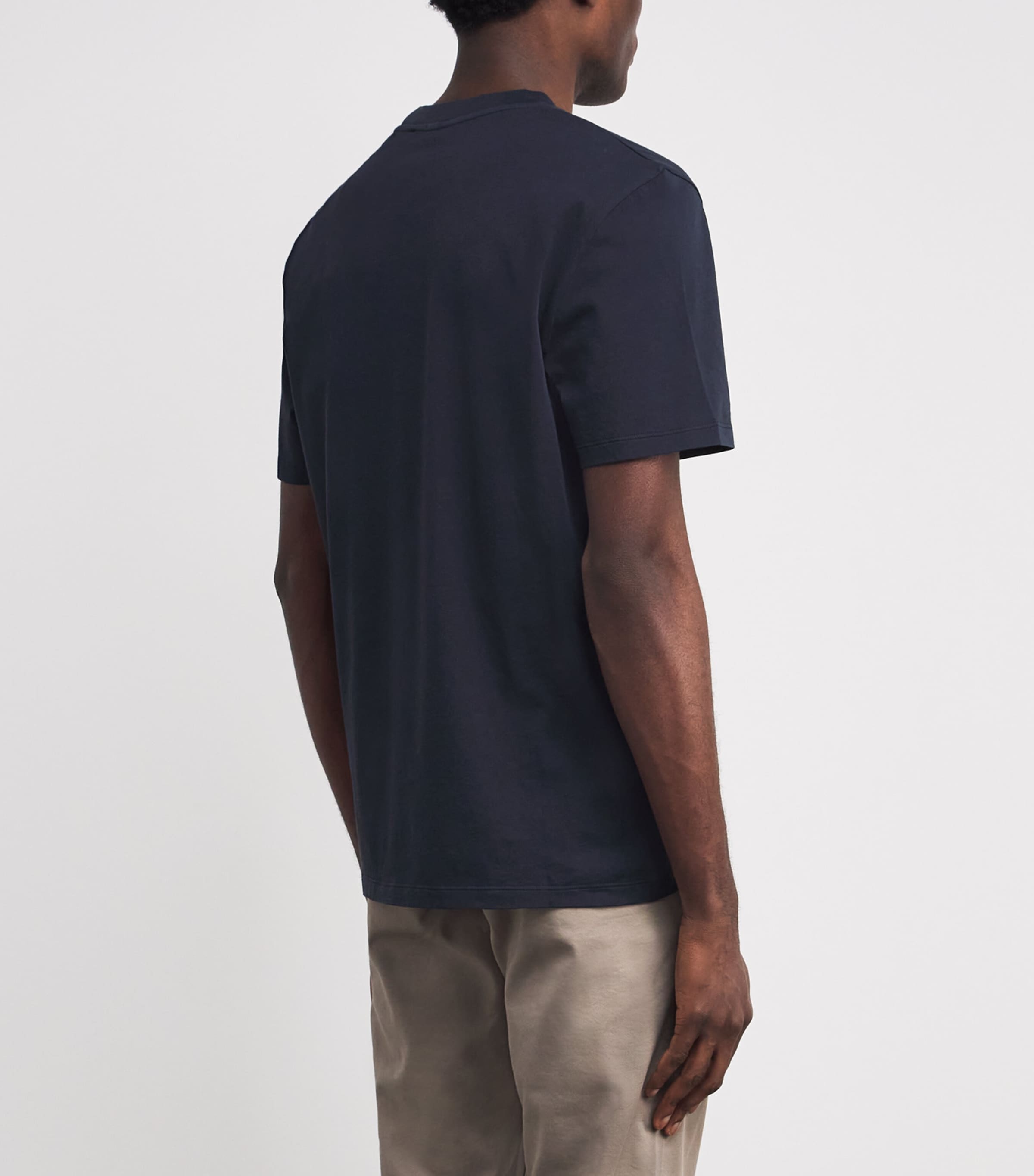 JACOB COHËN Navy Cotton Crew-Neck T-Shirt | Harrods US