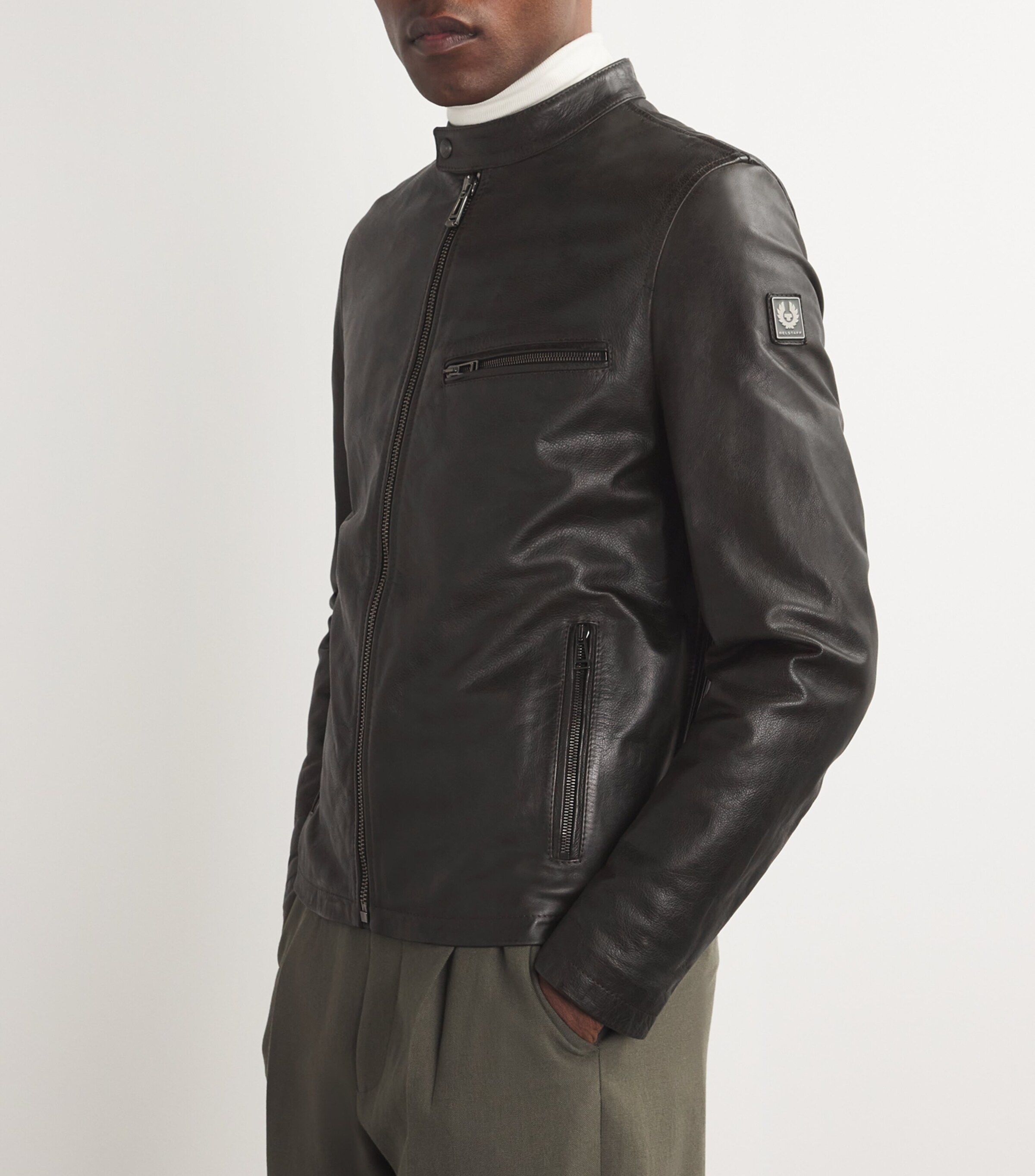 Belstaff Leather Legacy Pearson Jacket | Harrods UK