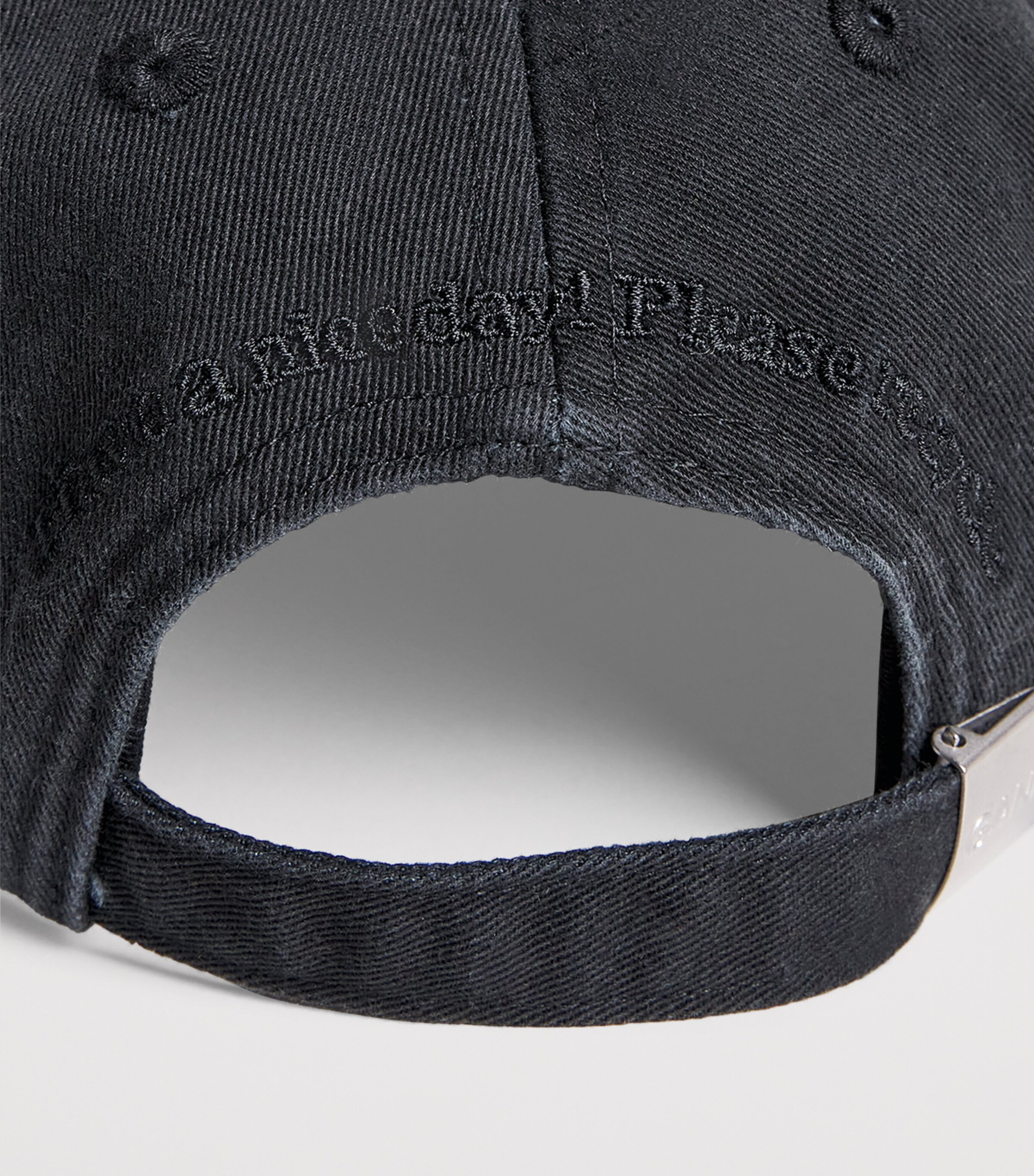 GANNI Black Organic Canvas Baseball Cap | Harrods US