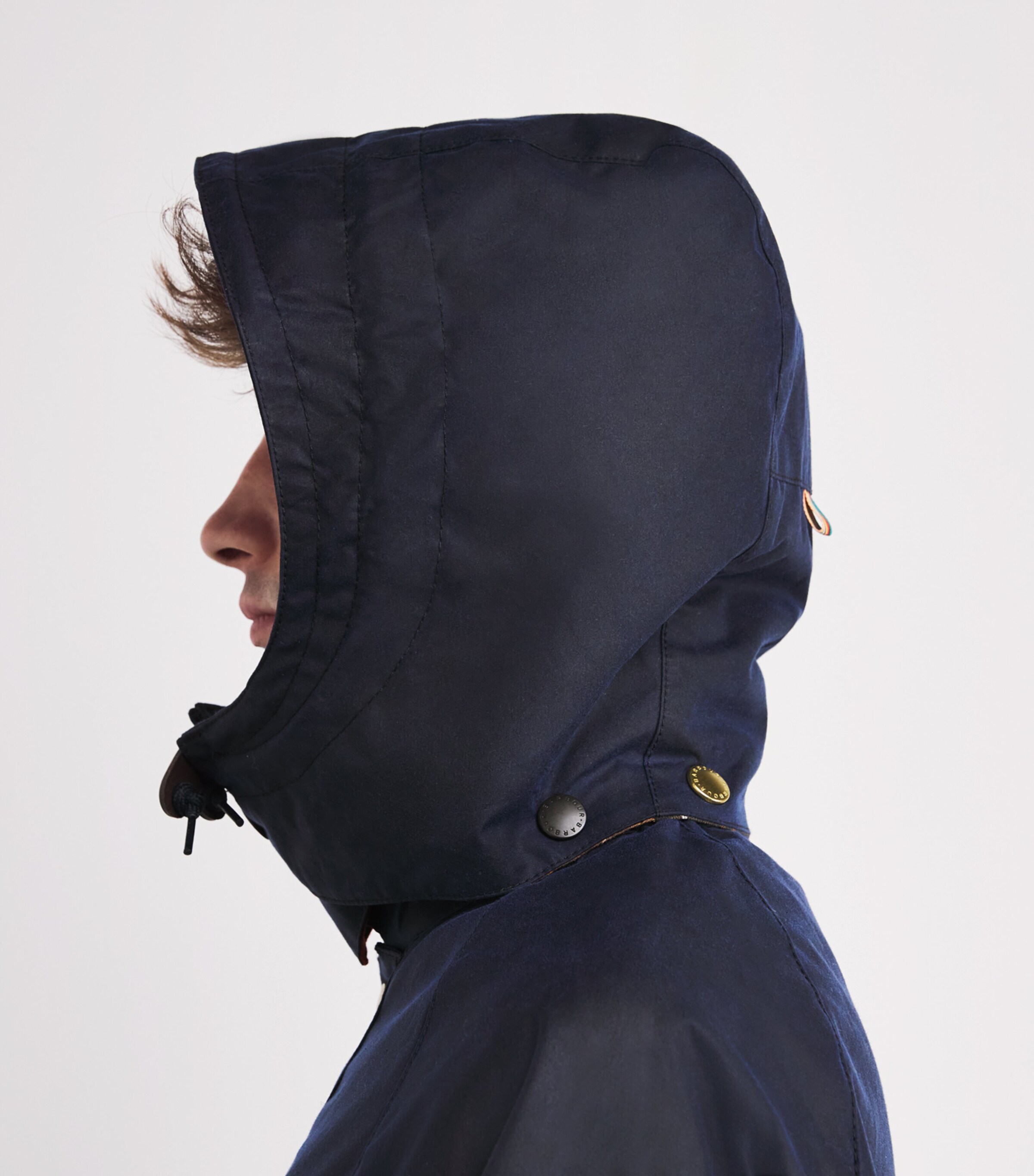 Barbour Navy x Paul Smith Waxed Hood | Harrods US