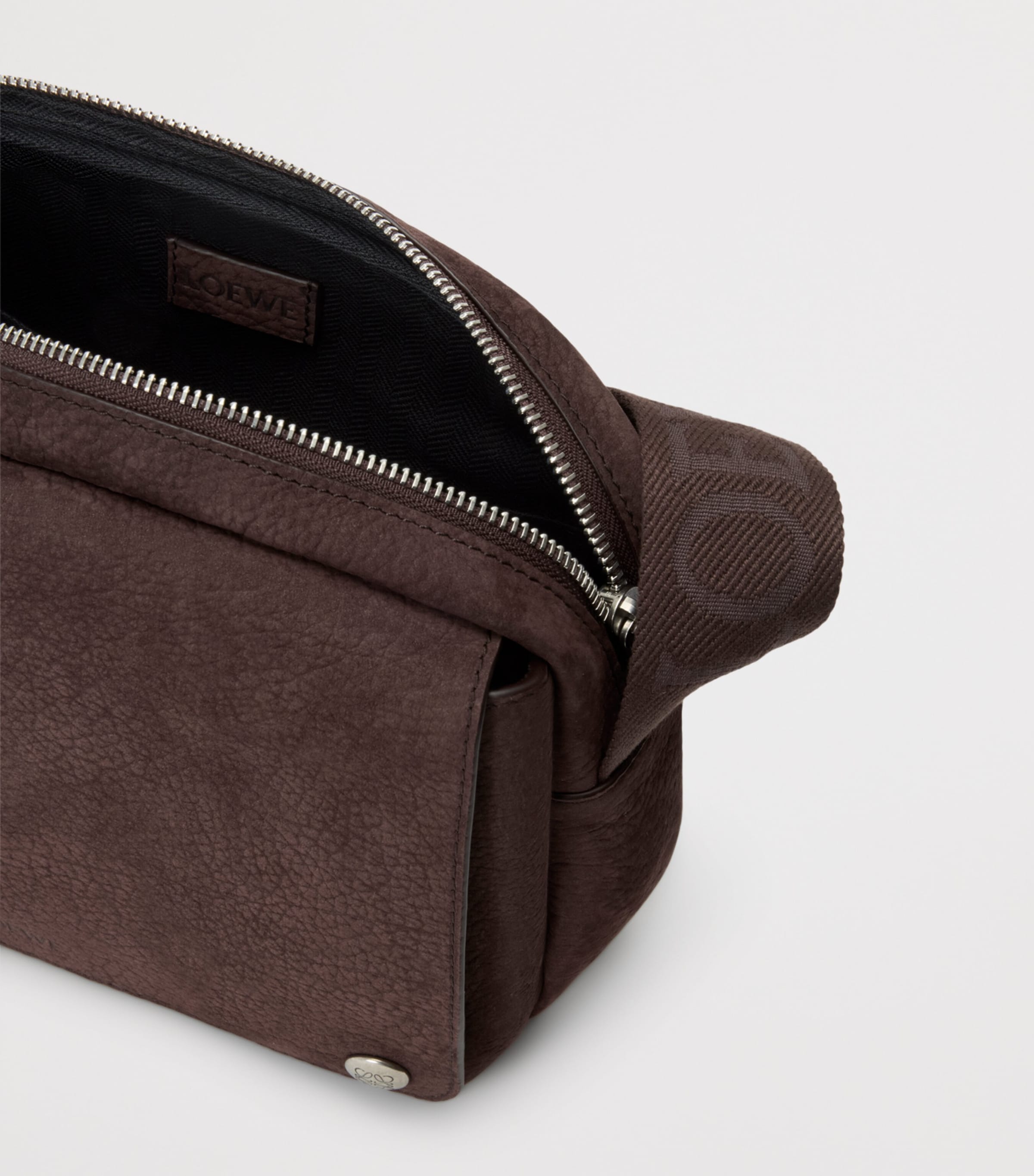 LOEWE Brown Medium Suede Pebble Messenger Bag | Harrods NZ