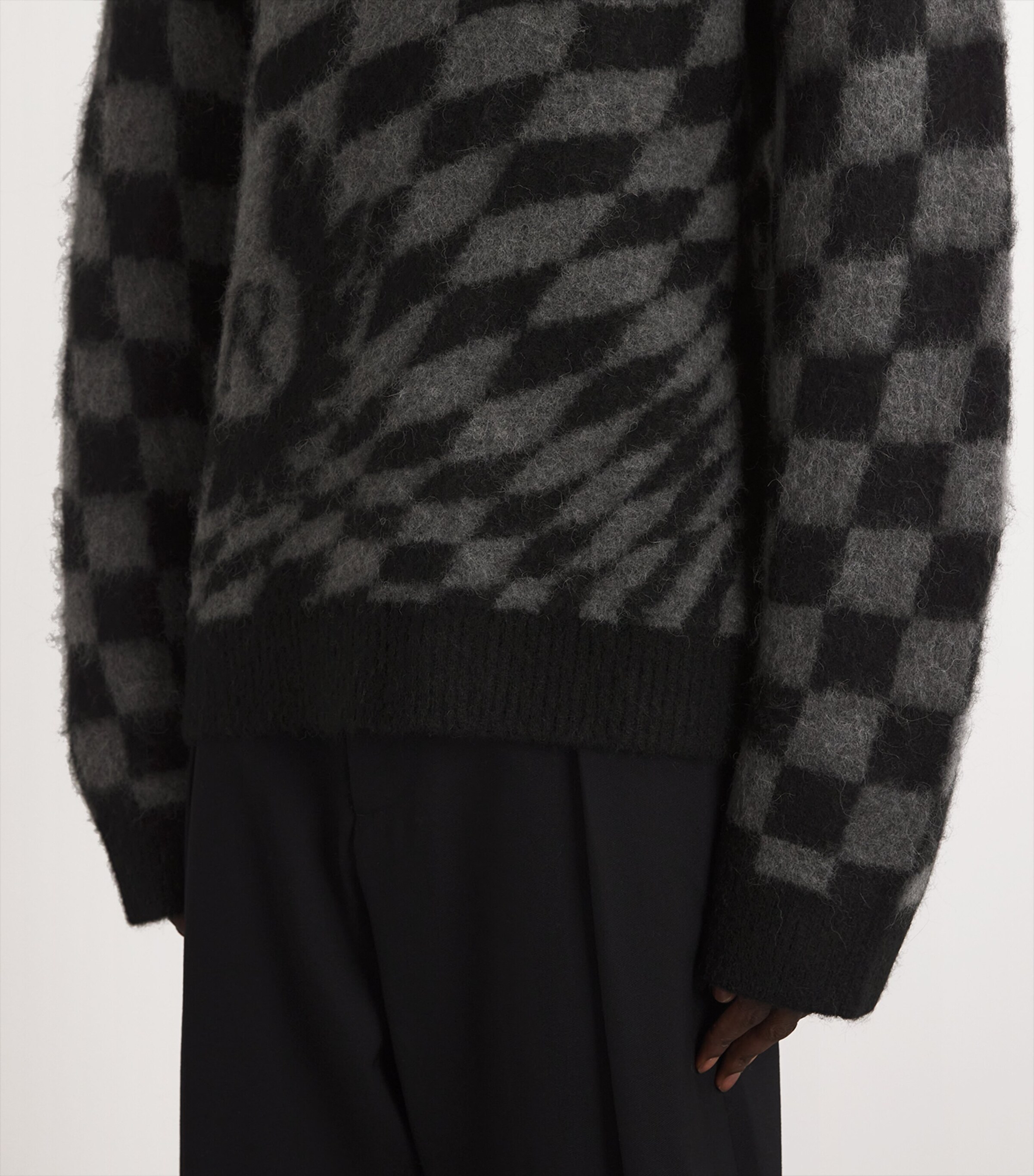 Represent x Belstaff Wool-Blend Chequerboard Sweater | Harrods US