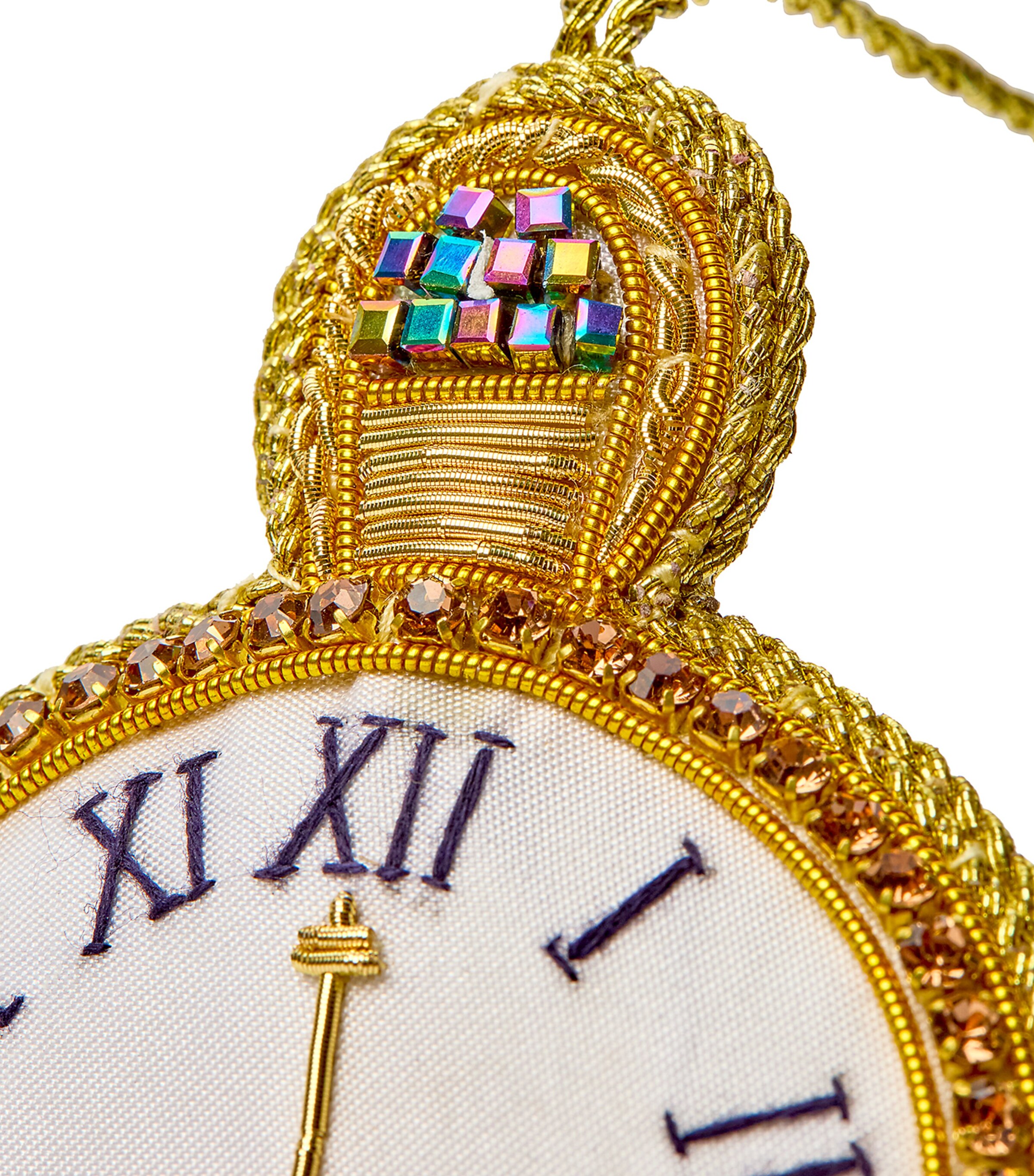 Tinker Tailor Green Embroidered Pocket Watch Tree Decoration | Harrods CN