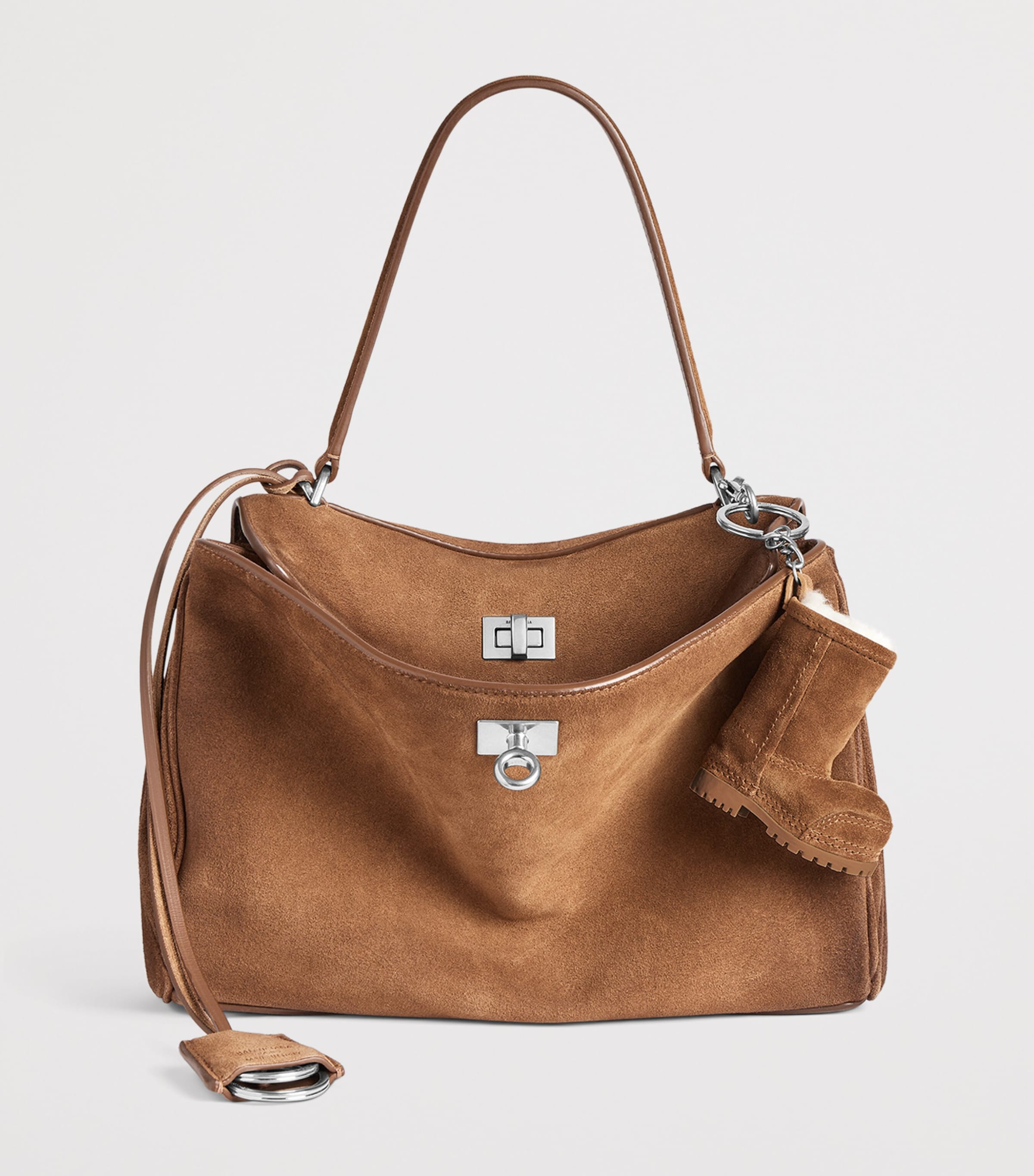 Balenciaga Brown Mini Alaska Boot Keychain | Harrods CA