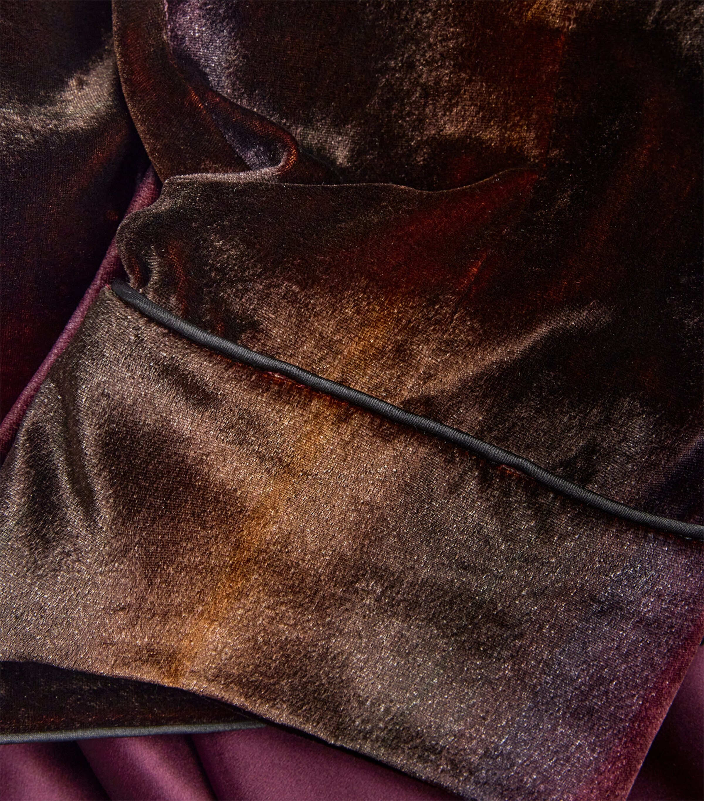 Daniel Hanson Multi Velvet Silk-Lined Robe | Harrods UK