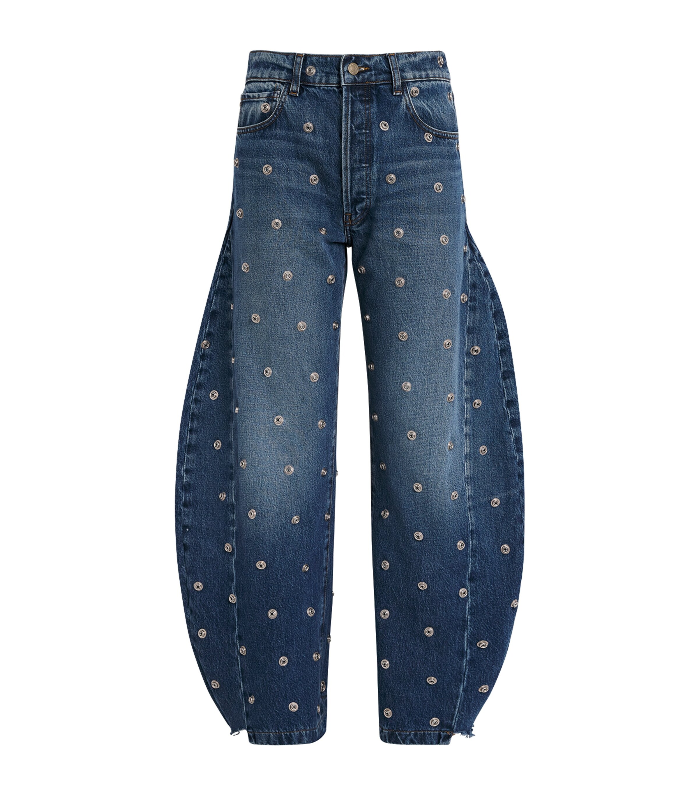 A.W.A.K.E. Mode Studded Barrel-Leg Jeans | Harrods UK