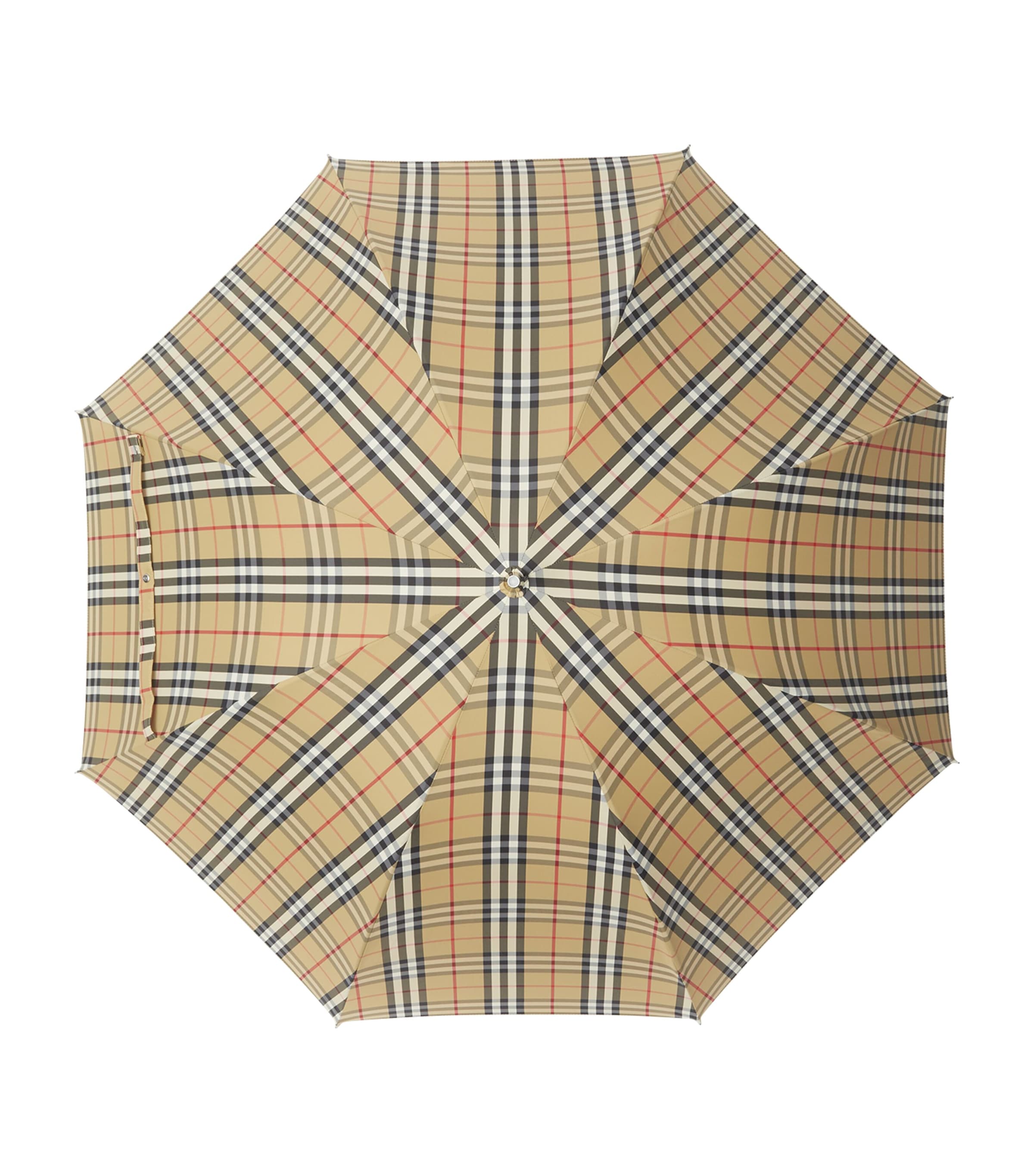 Burberry Beige Nylon Check Umbrella | Harrods UK