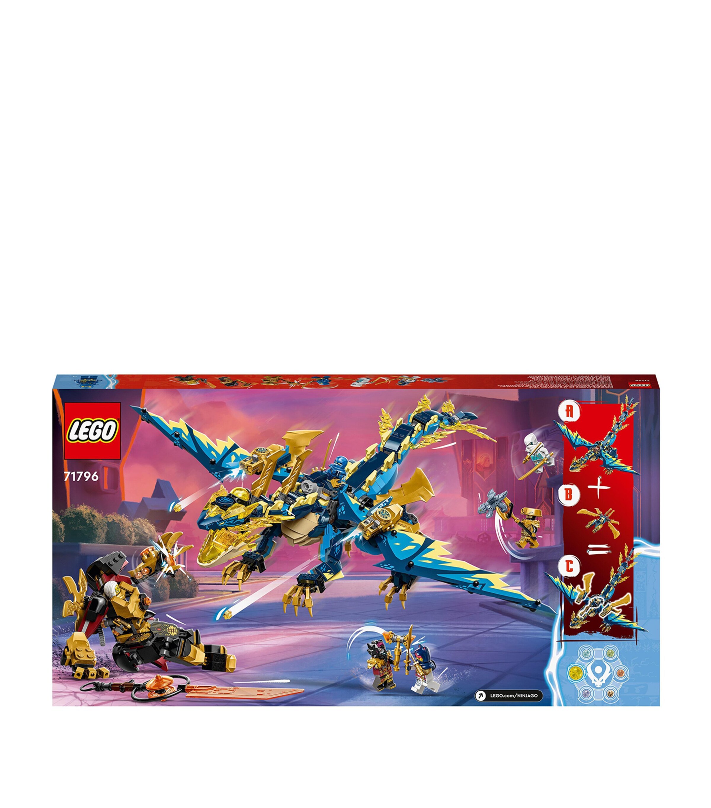 Lego NINJAGO Dragons Rising Elemental Dragon vs. The Empress Mech Set ...