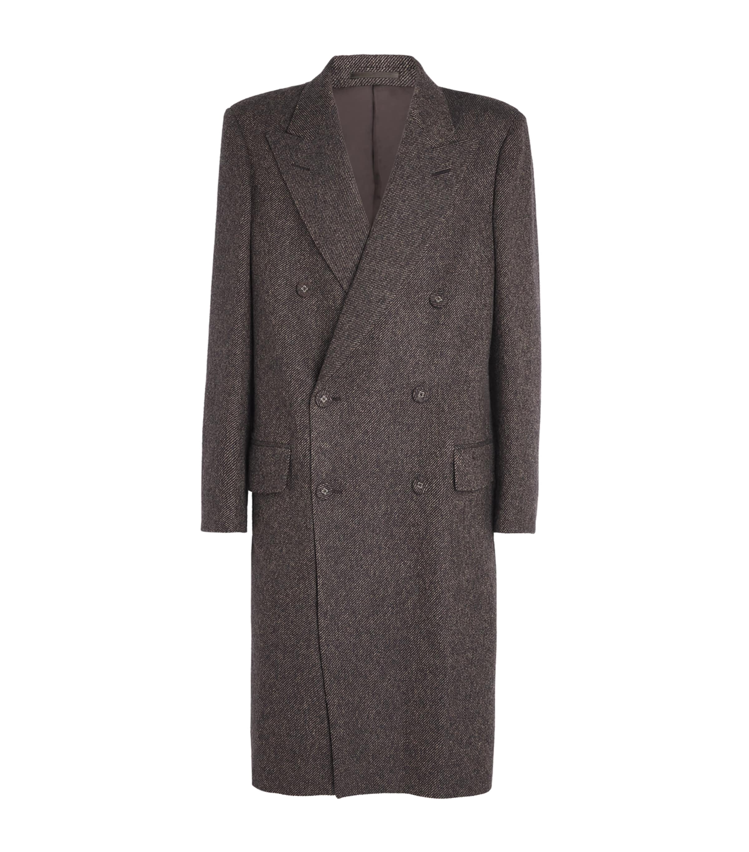 Wales Bonner Grey Wool Mayfair Coat | Harrods CA