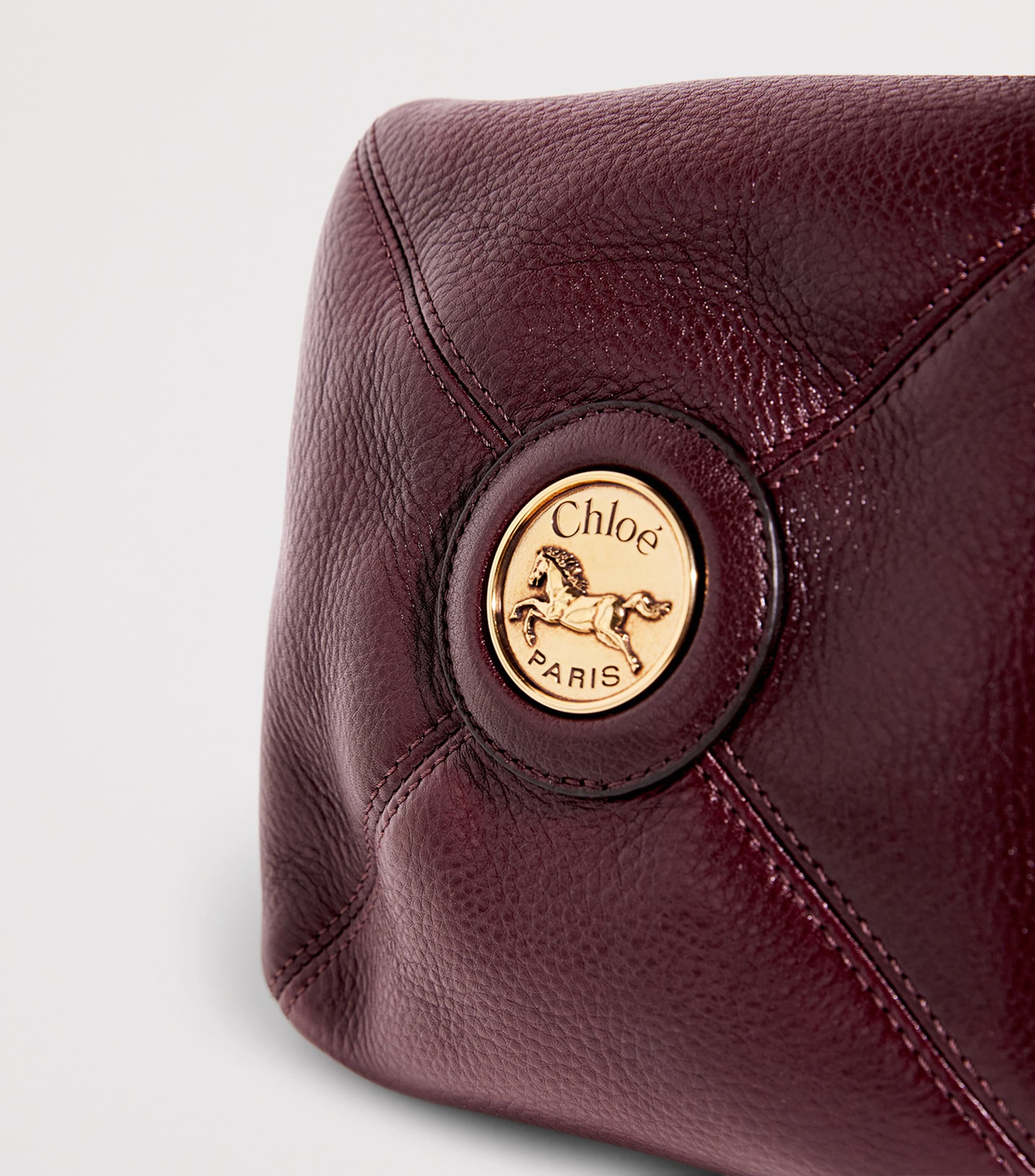 Chloé Red Small Leather Balloon Bucket Bag | Harrods CA