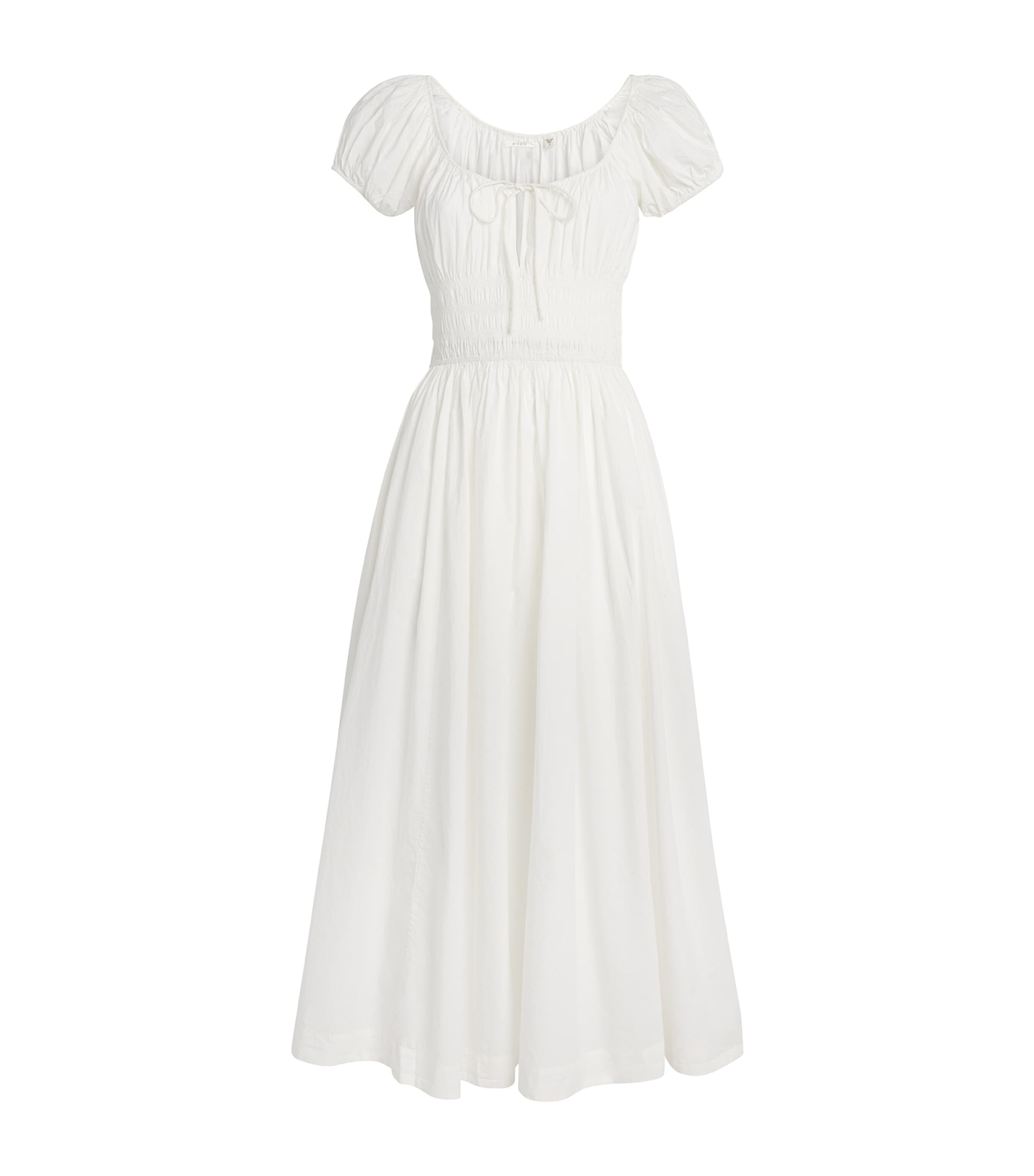 DÔEN Ivory Organic Cotton Quinn Midi Dress | Harrods NL