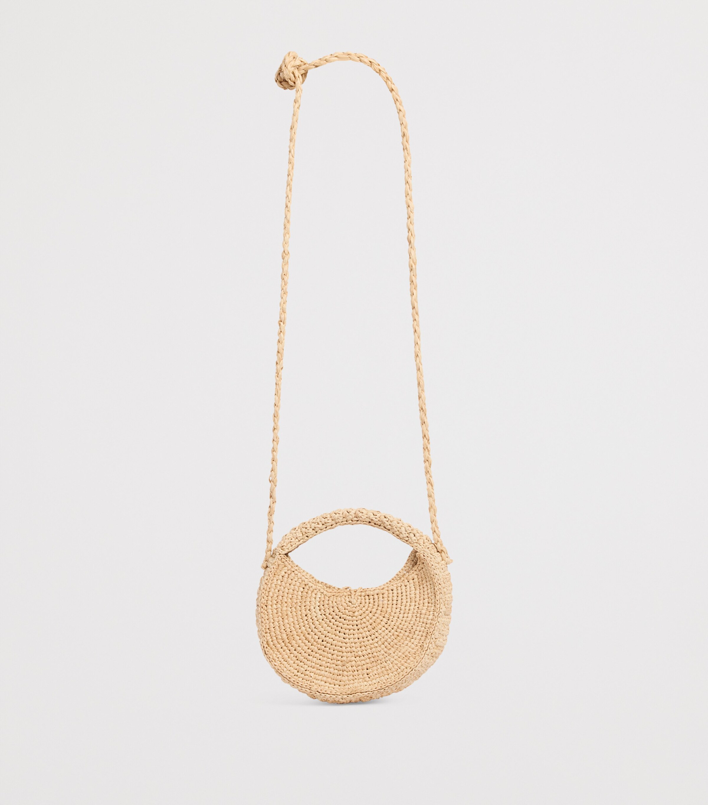 Bonpoint Neutral Raffia Loulou Crossbody Bag | Harrods UK