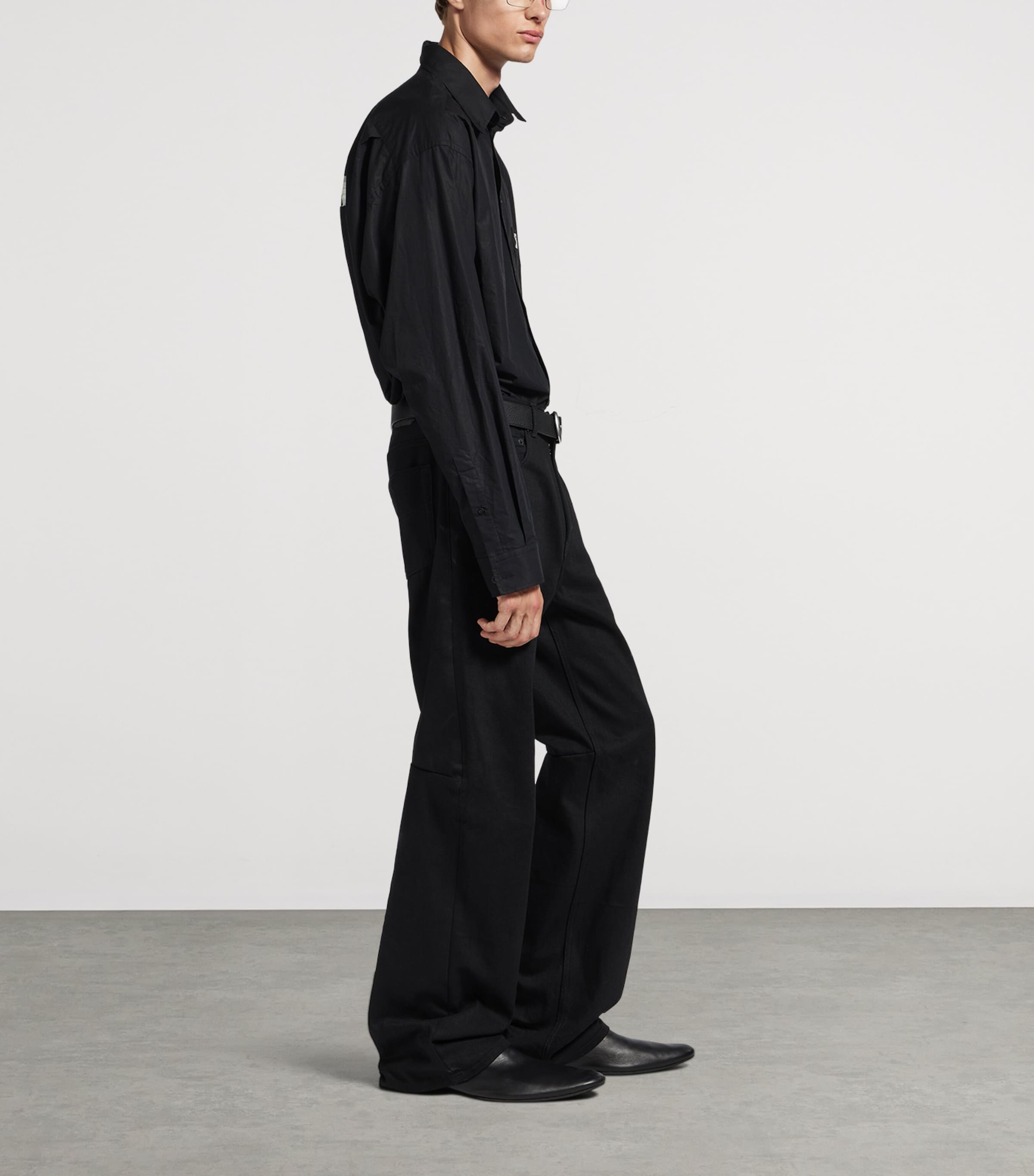 Balenciaga Black Baggy Jeans | Harrods IT