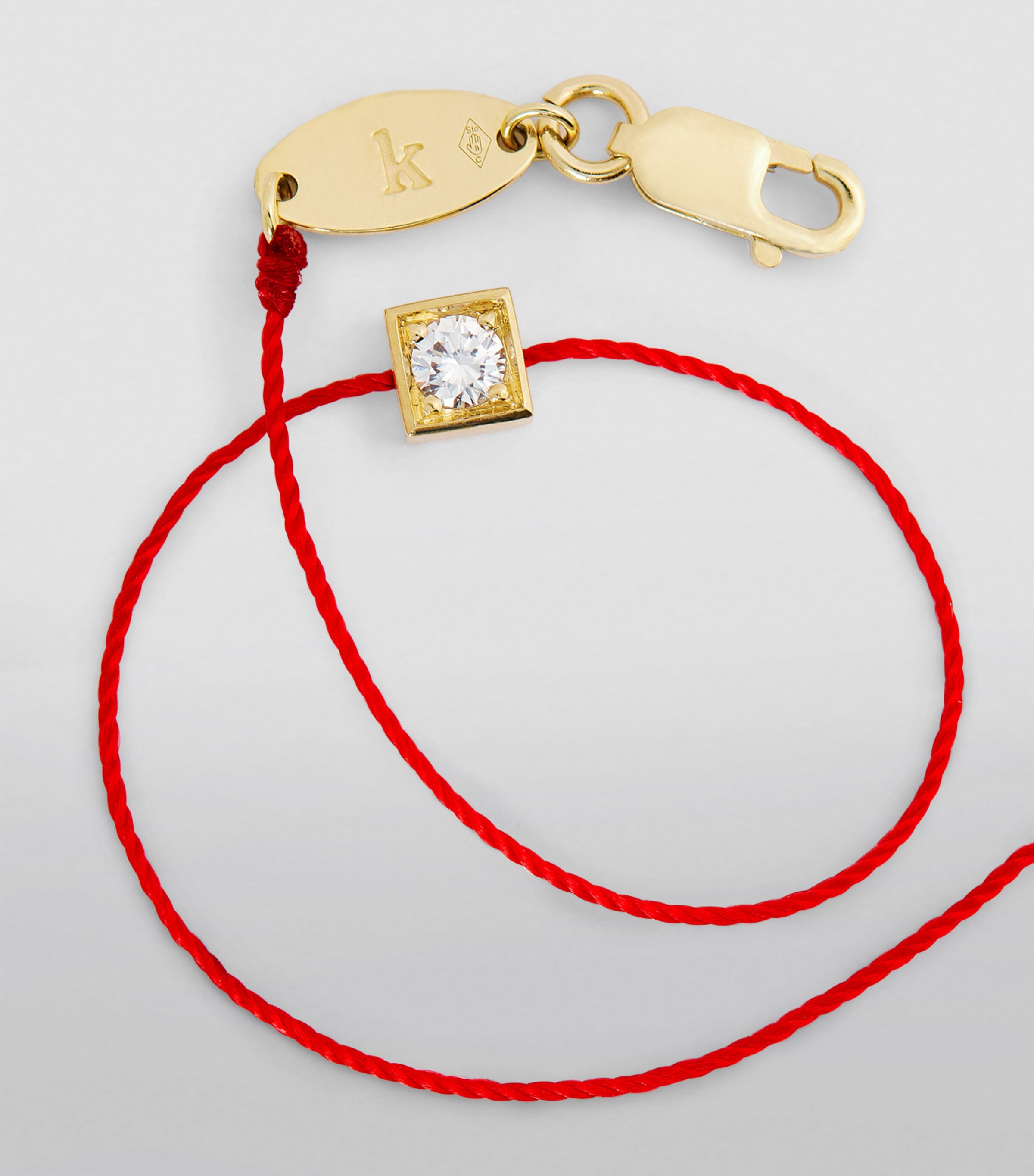 Redline Yellow Gold and Diamond Cube Bracelet (16.5cm) | Harrods UK